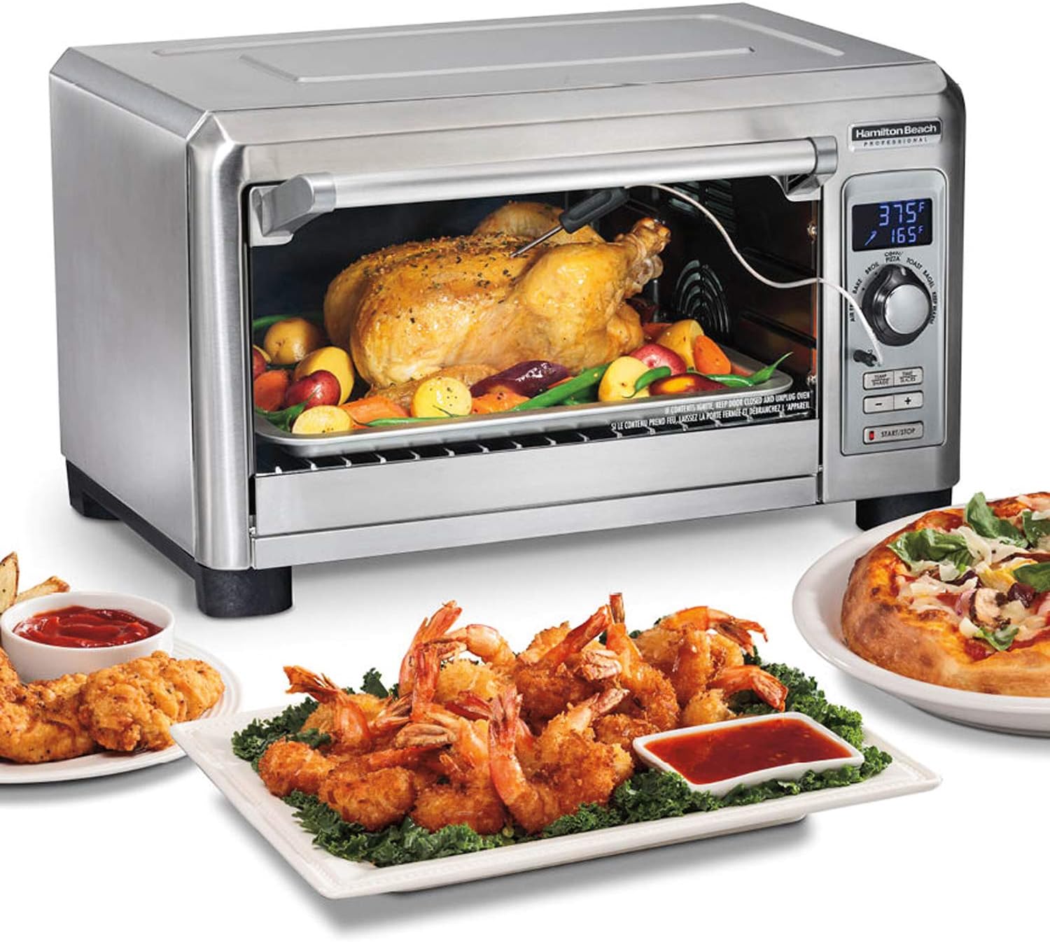 Amazon.com: Hamilton Beach Professional Sure-Crisp Digital Toaster Oven ...