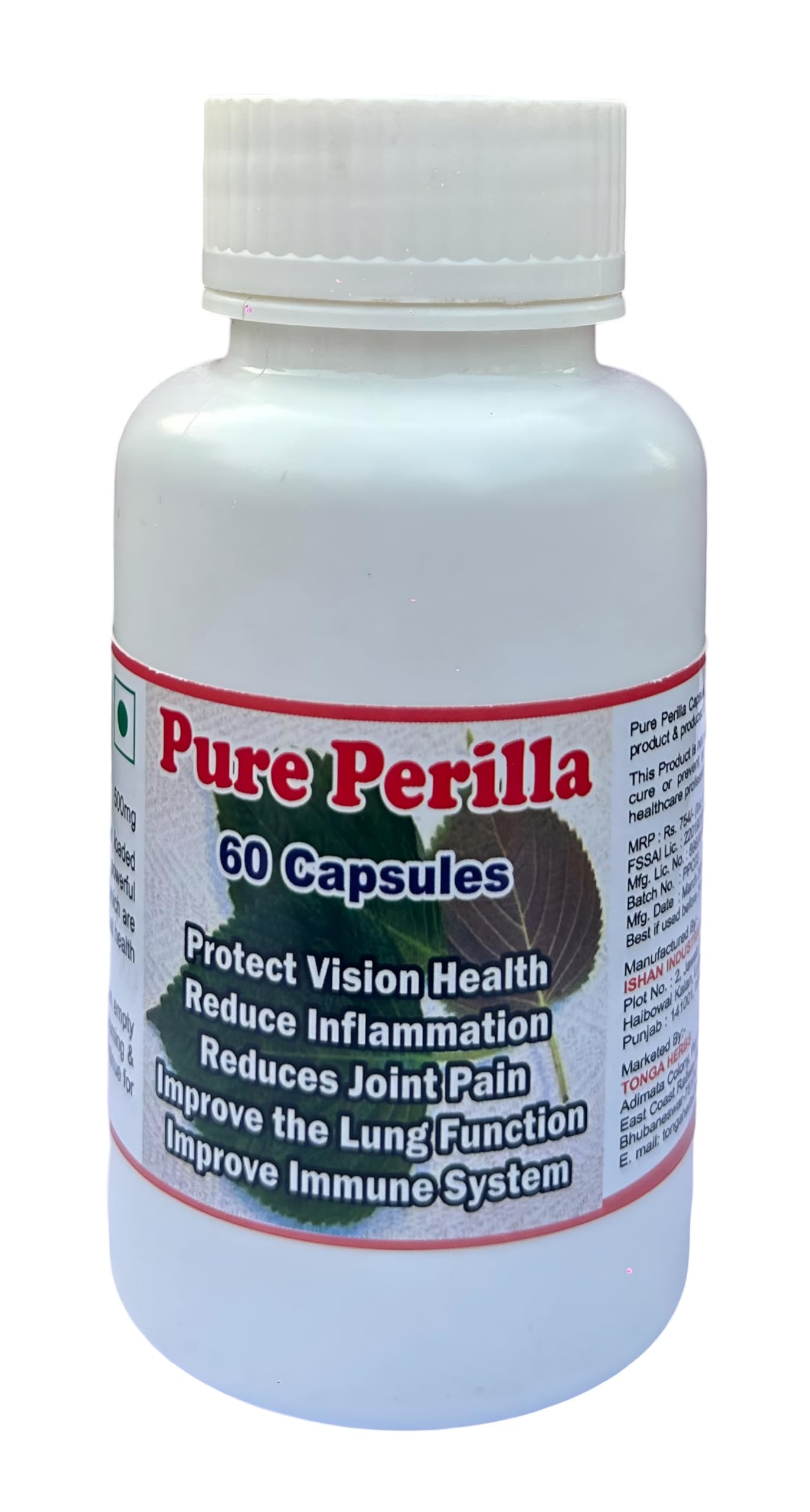 Buy PURE PERILLA CAPSULES - 60 CAPSULES (GET 1 BOTTLE COMPLETE PURE ...