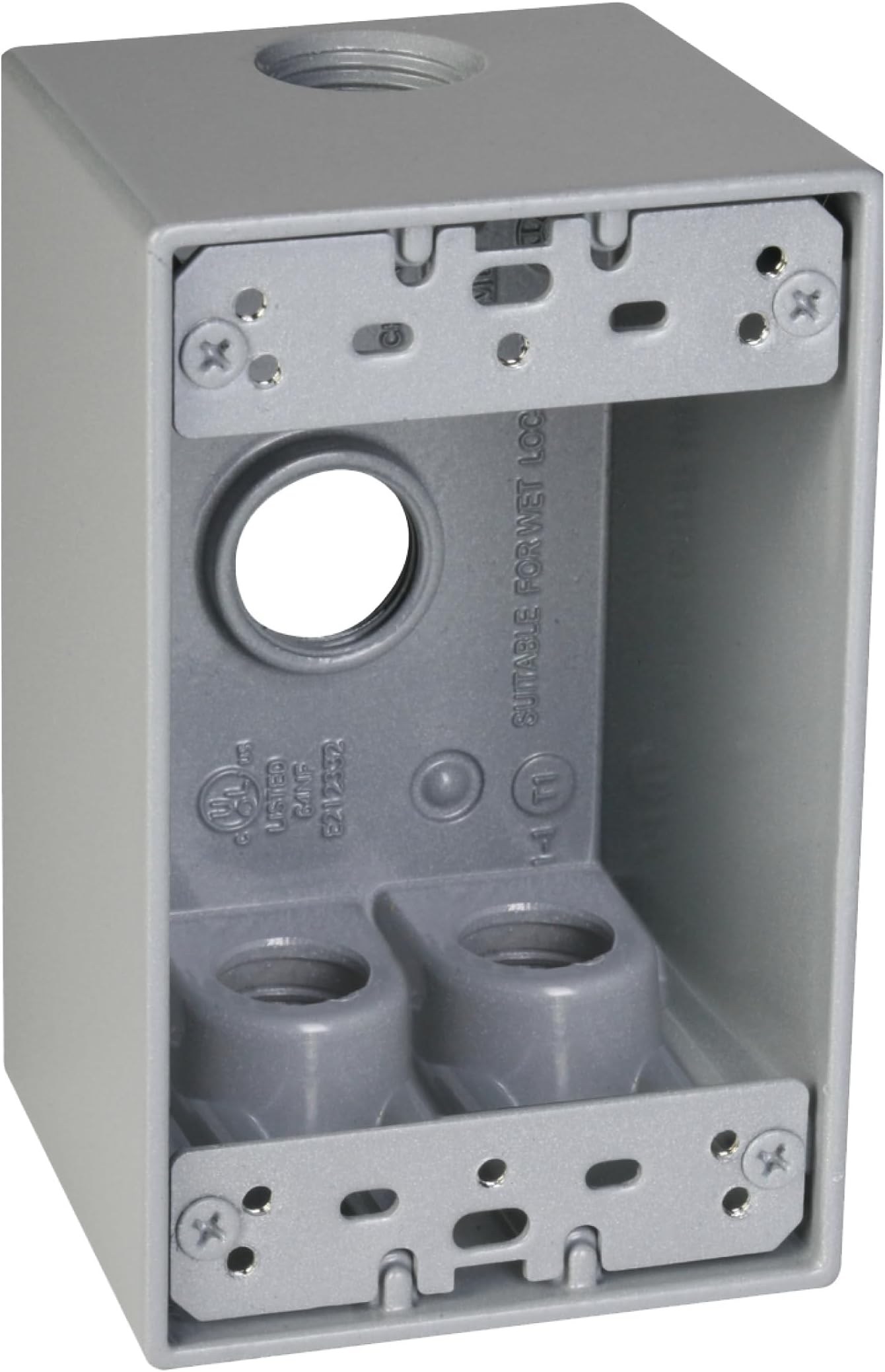 BELL 5390-0 3-Gang Weatherproof Deep Box, Seven 3/4 in. Threaded ...