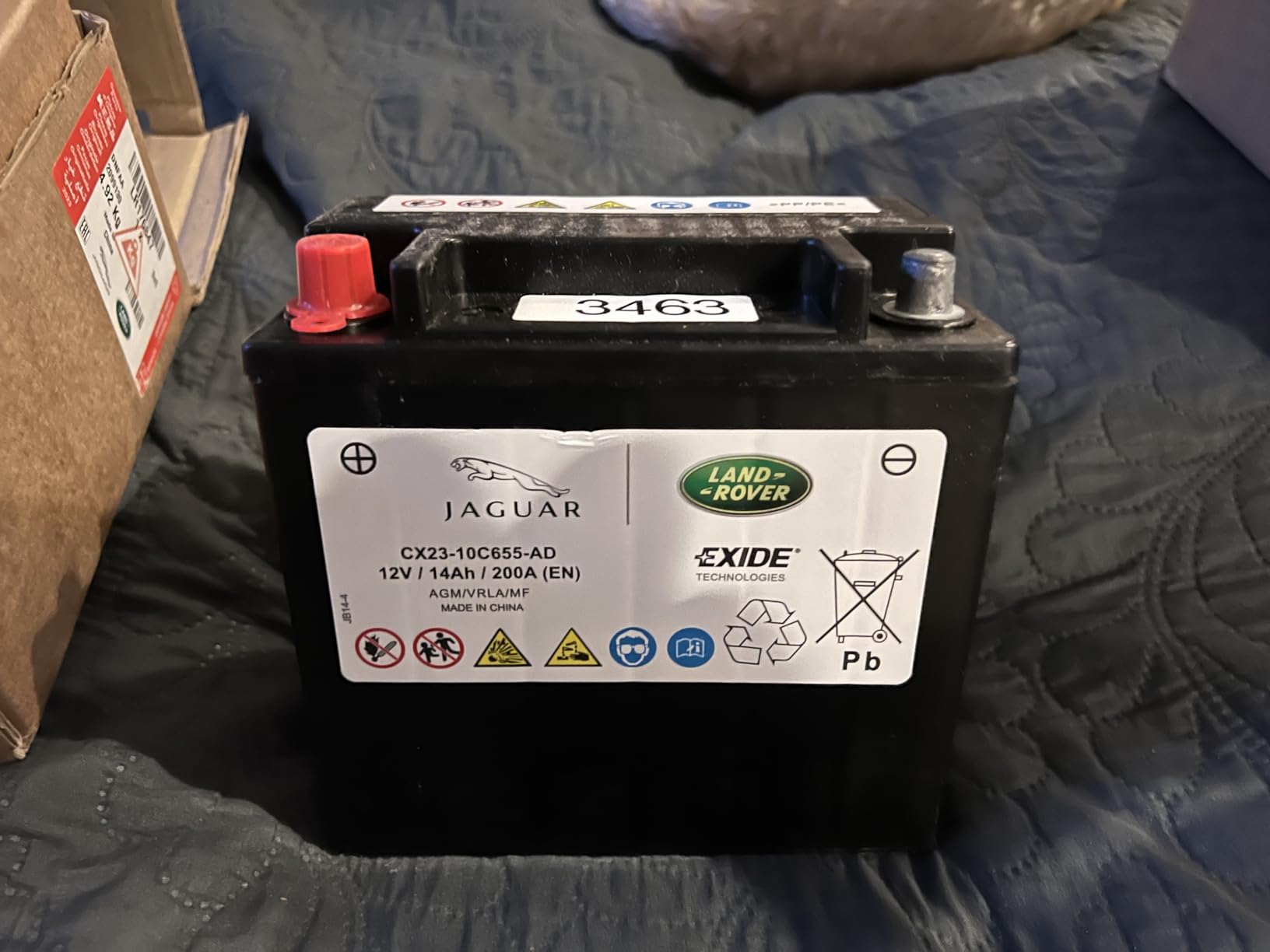 Amazon.com: Genuine LAND ROVER AUXILIARY BATTERY LR4 EVOQUE RANGE ROVER ...