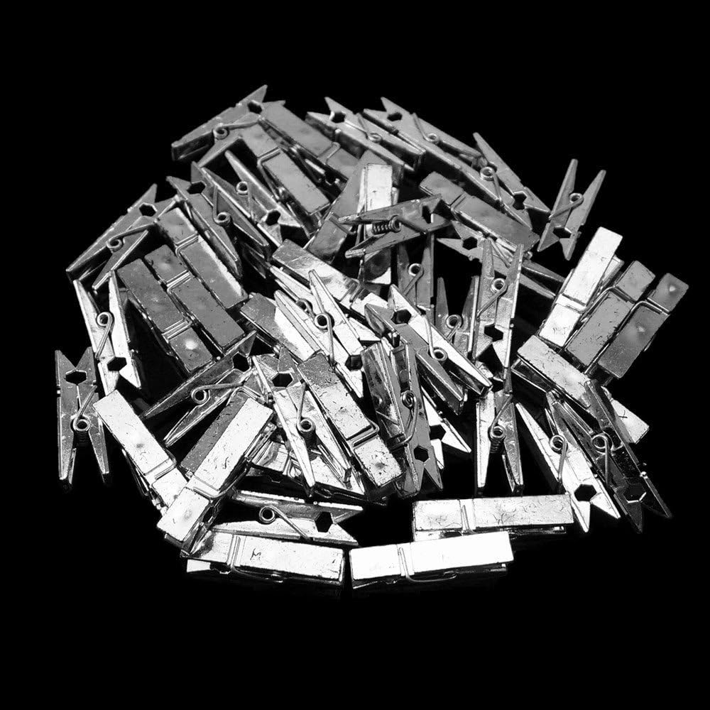 Amazon.com: Yueton 50pcs Mini Plastic Clothespins Clip, Clothesline ...