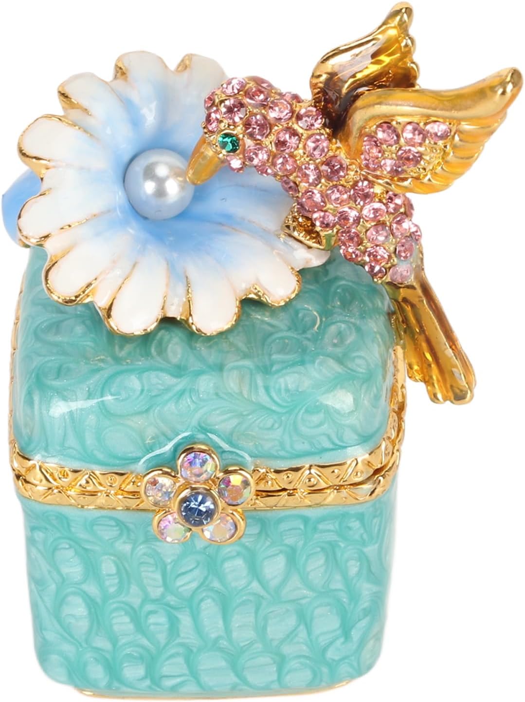 Amazon.com: Bird Figurine Jewelry Box, Hand Painted Trinket Box ...