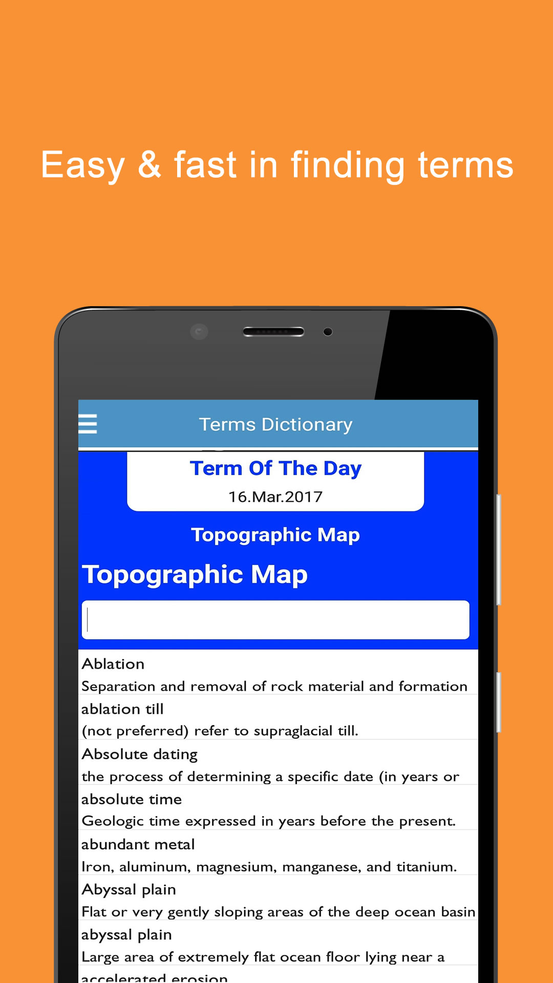 Dictionary for Geology Terms - App on Amazon Appstore