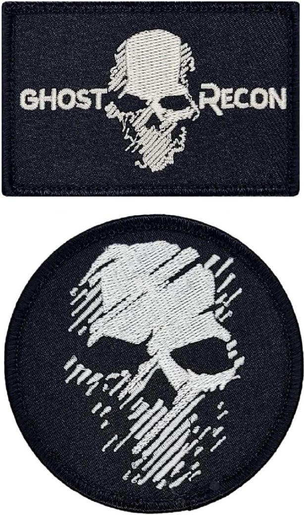 Amazon.com: Ghost Recon Wildlands Skull Tactical Military Morale Embroidered Patch - 2pc Bundle ...