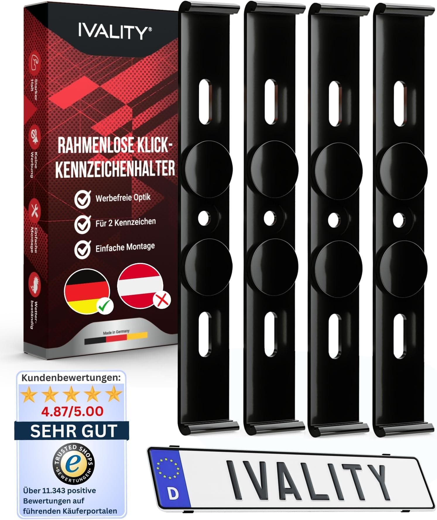 Magnet Kennzeichenhalter Erlaubt