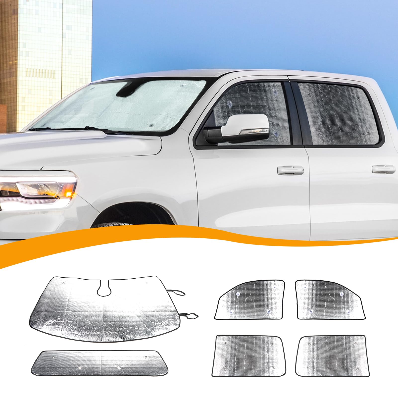 Amazon.com: Hoolcar Windshield Sunshade Front & Side & Rear Window Sun ...