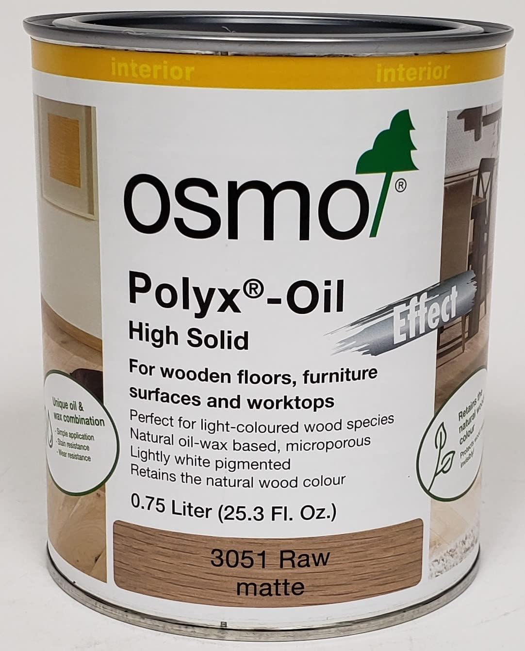 Amazon.com: Osmo - Polyx-Oil - 3051 Raw - .75 Liter : Health & Household
