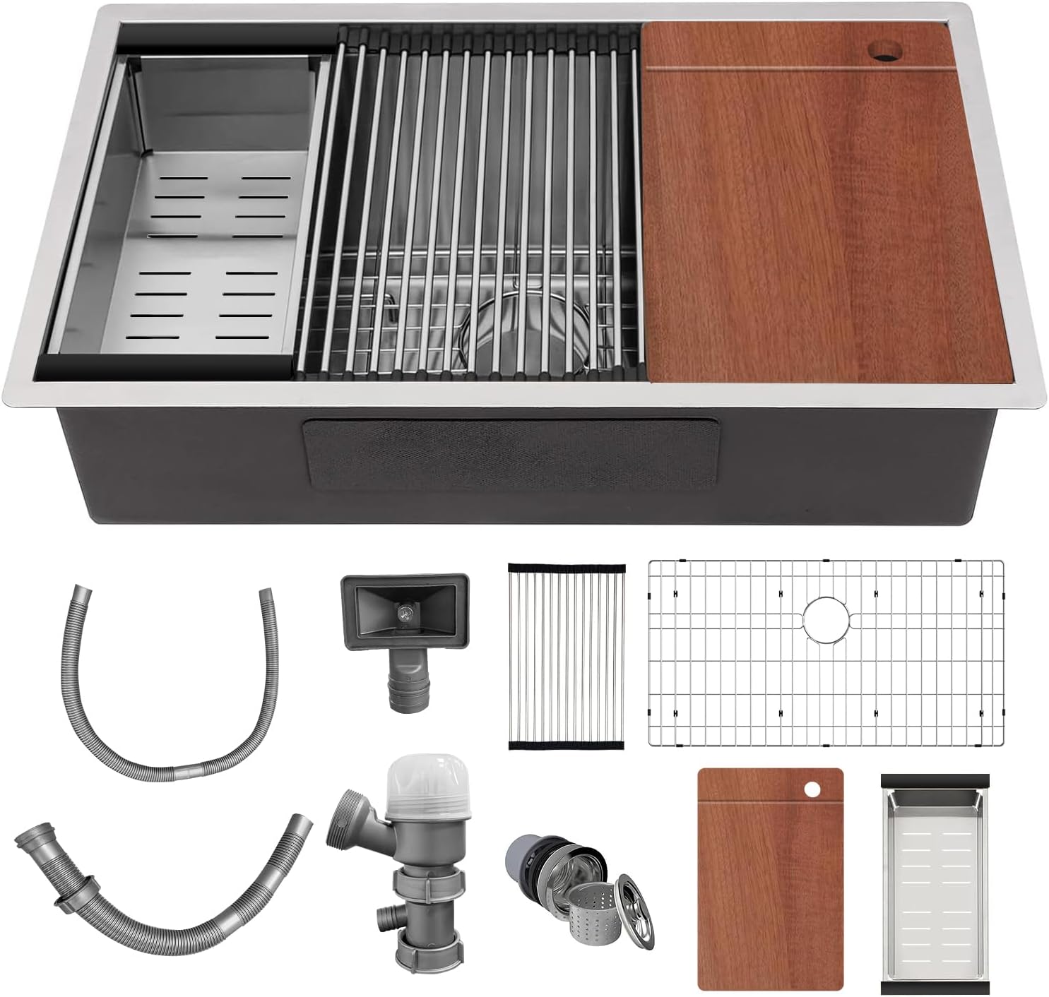 SettleDown 30 Inch Undermount Kitchen Sink Stainless Steel,30x19 ...