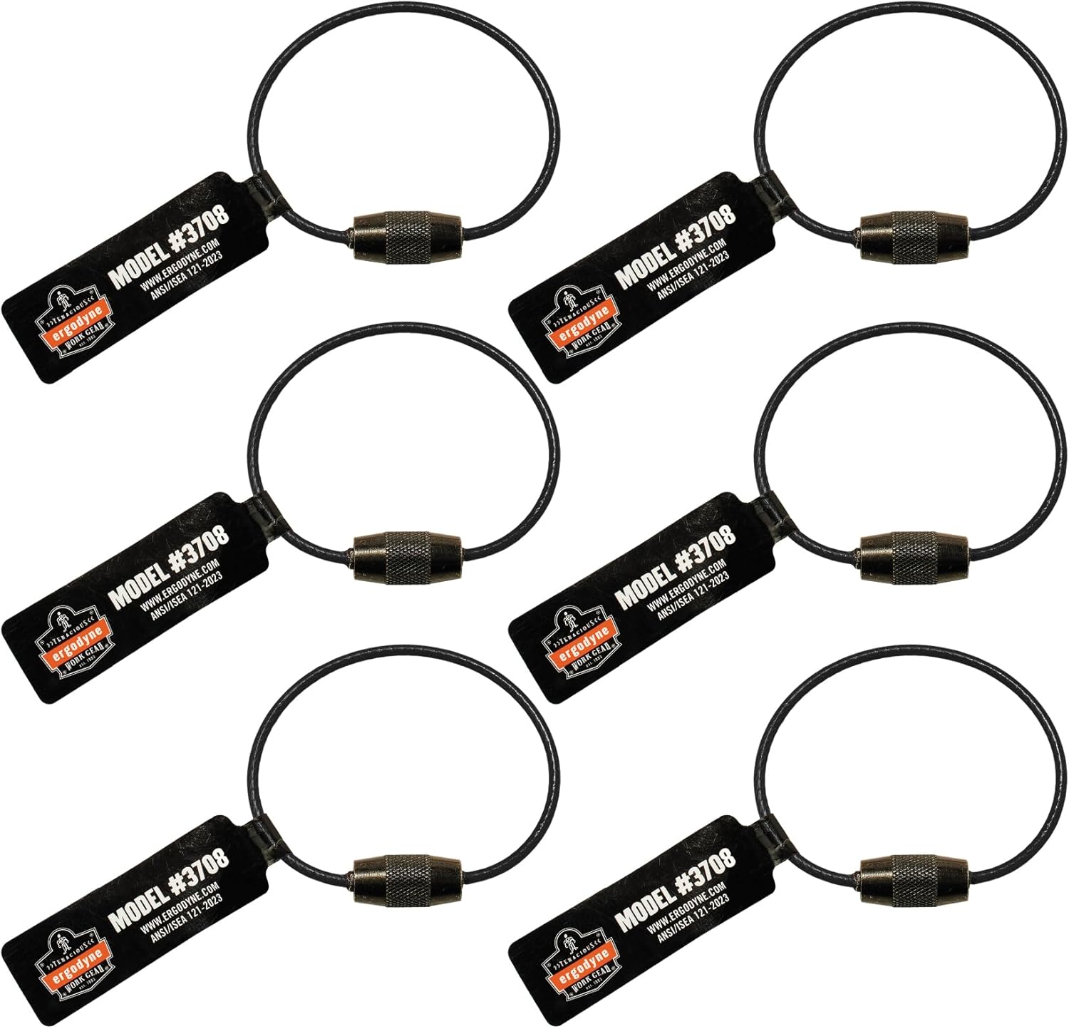 Ergodyne Squids 3708 Wire Cable Loop Tool Tethering Attachment, Screw ...