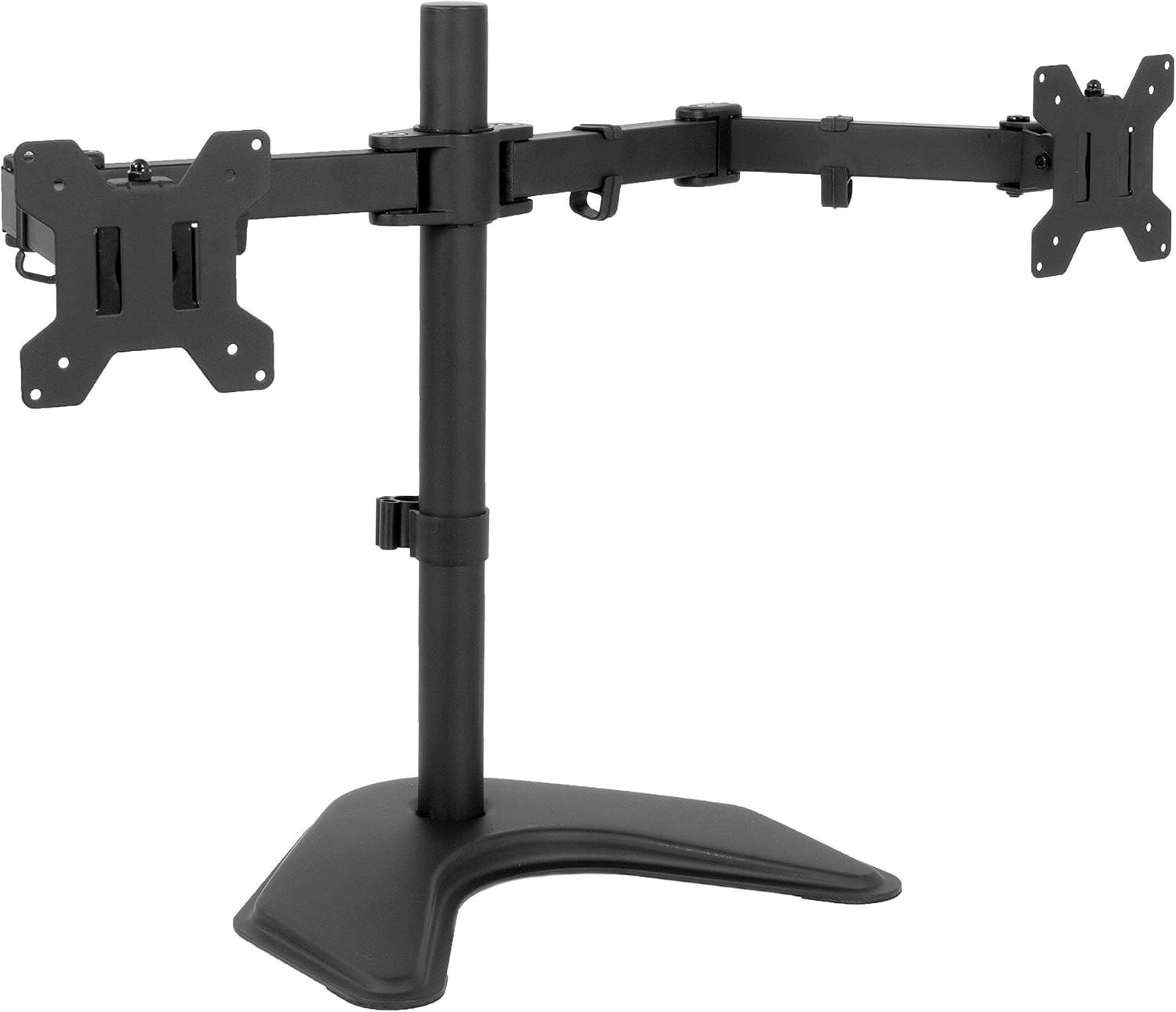 VIVO Full Motion Dual Monitor Free-Standing Desk Stand VESA Mount ...