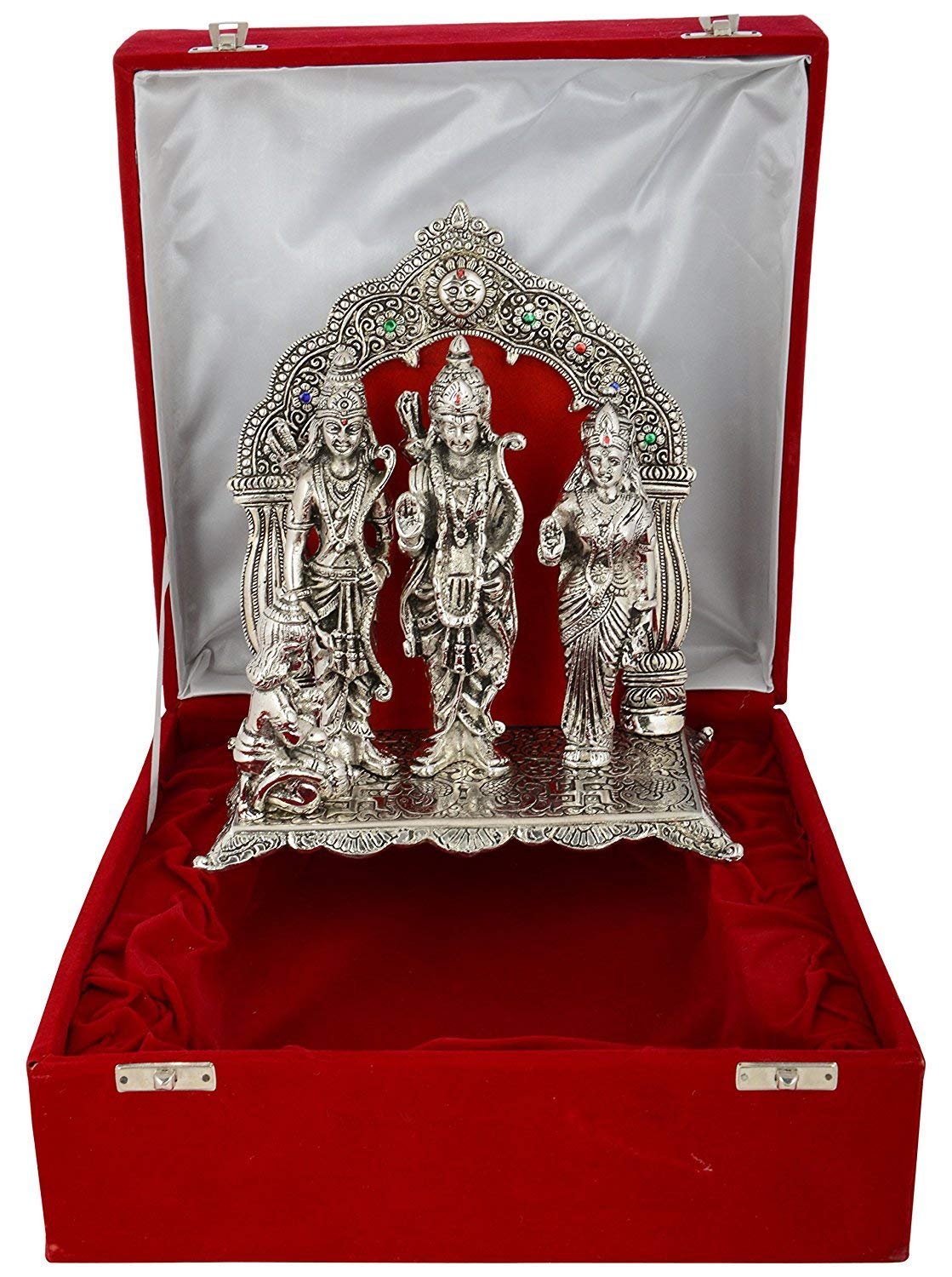 Buy Ram Darbar God Idol Statue Vrindavan Shri Ram Darbar with Hanuman ...