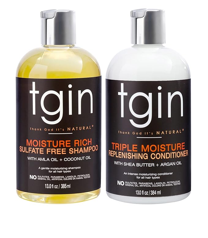 Amazon.com : tgin Moisturizing Shampoo & Conditioner Duo For Natural ...