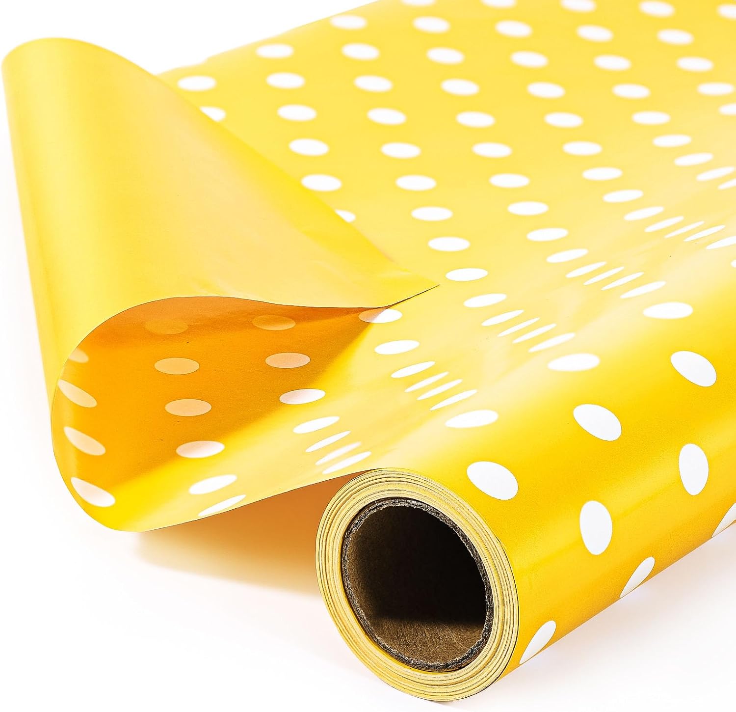 Amazon.com: VGOODALL Yellow Wrapping Paper Roll, 17" x 396"(33 ...