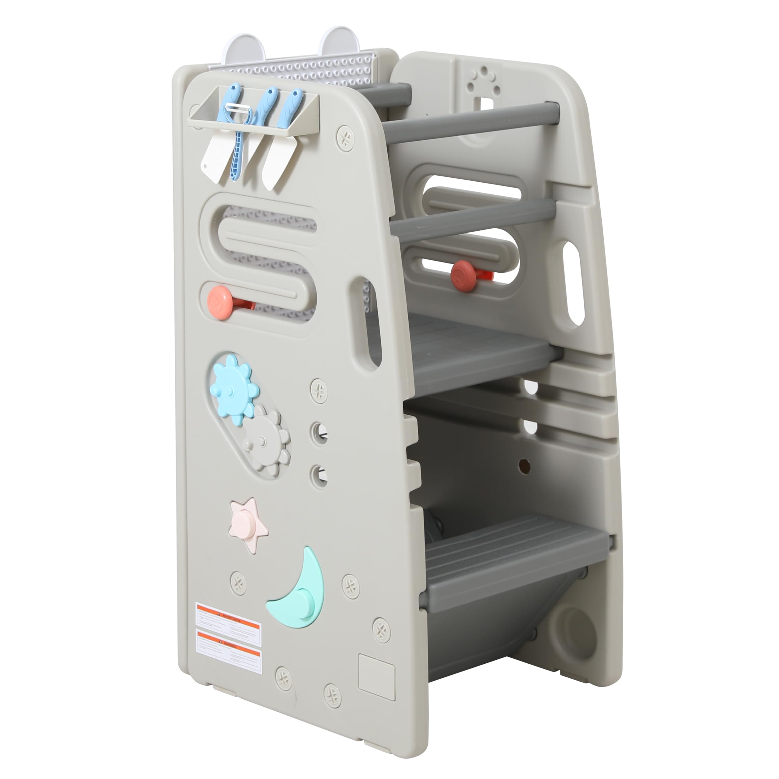 Amazon.com: SDADI Kids Kitchen Step Stool with Safety Rail ...