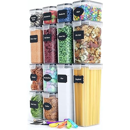 Chef's Path Airtight Food Storage Containers Set [14 Pack] for Cereal ...