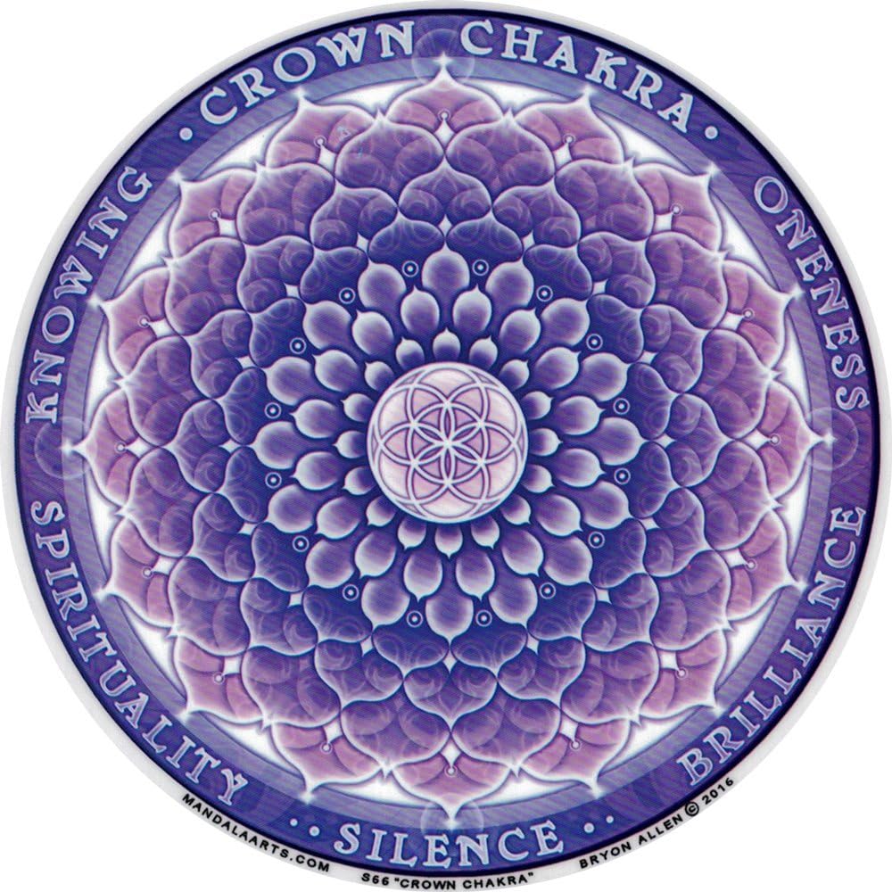 Amazon.com - Crown Chakra – Window Sticker / Decal - Circular 4.5 ...