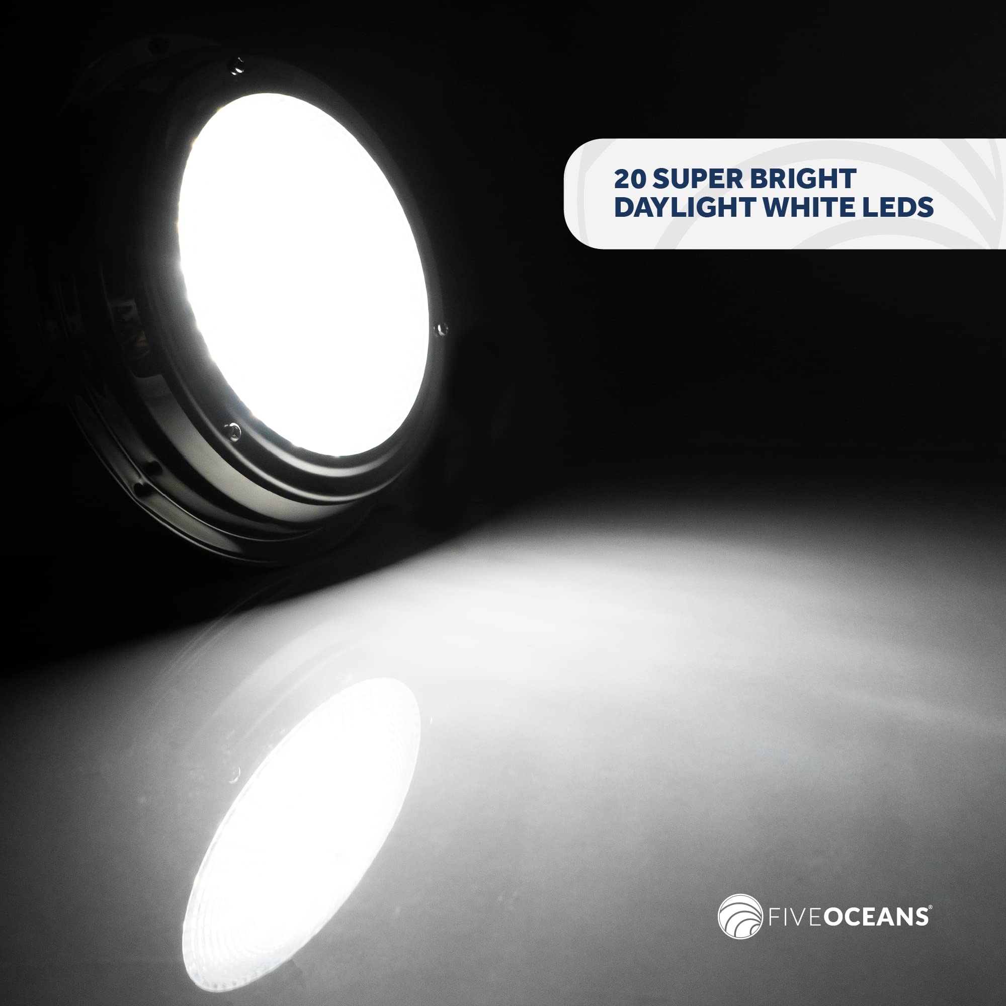 Snapklik.com : Five Oceans Marine LED Interior Dome Light, 2 Pack, 6 ...
