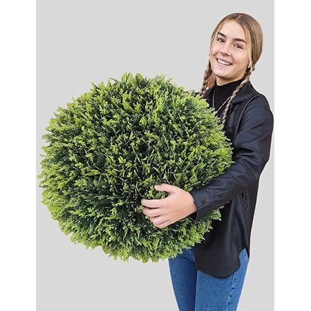 Amazon.com - 365 Curb Appeal Set of 2 Large Topiary Balls (Better Than ...