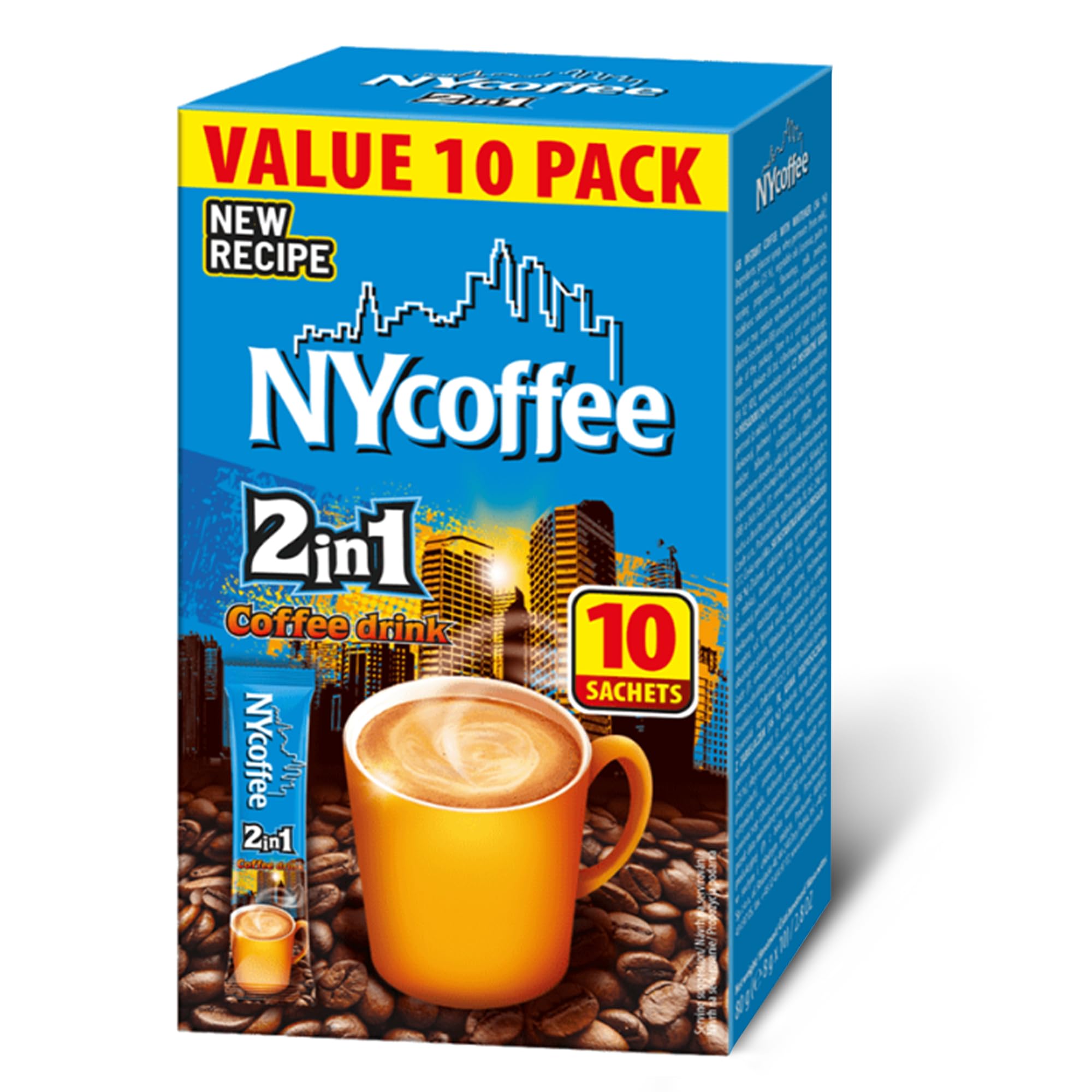 NY Coffee 2-in-1 Coffee Sachets, 10 Boxes White Coffee Sachets, New ...