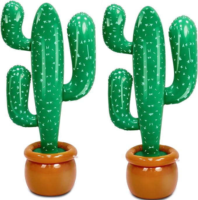 Amazon.com: TURNMEON 2 Pack 35 Inch Inflatable Cactus Mexican Fiesta ...