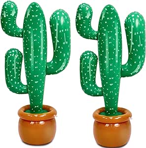 Amazon.com: TURNMEON 2 Pack 35 Inch Inflatable Cactus Mexican Fiesta ...