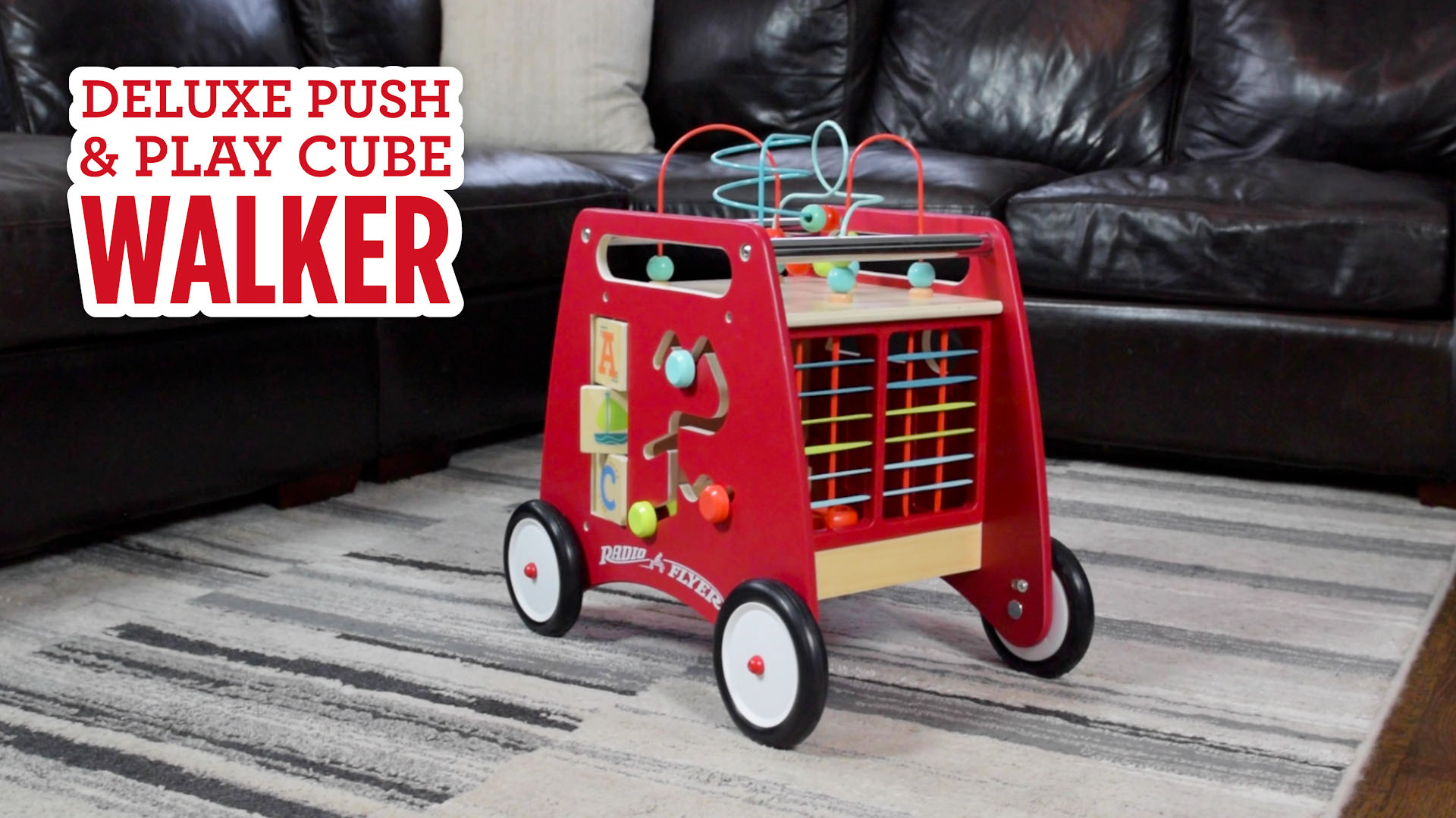 Wooden Baby Walker With Resist Clickers Radio Flyer Classic Push & Play ...