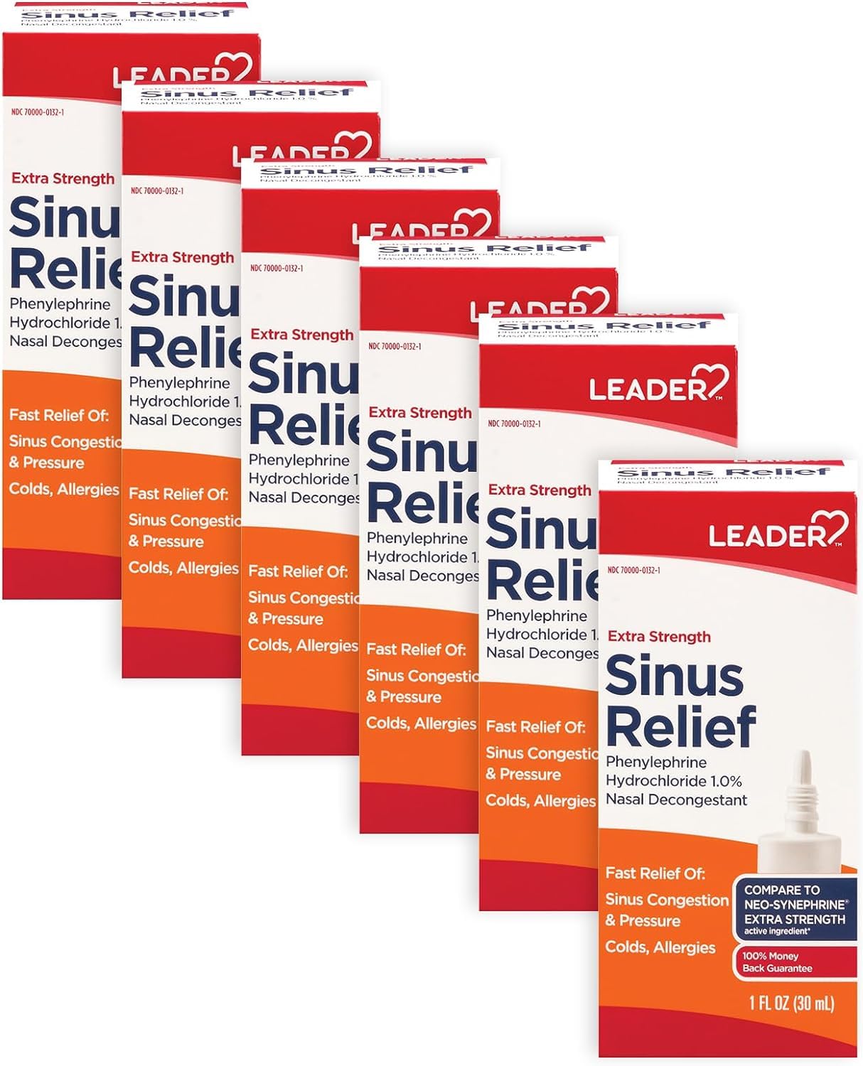 Amazon.com: Leader Extra Strength Sinus Relief, Fast Acting, Sinus ...