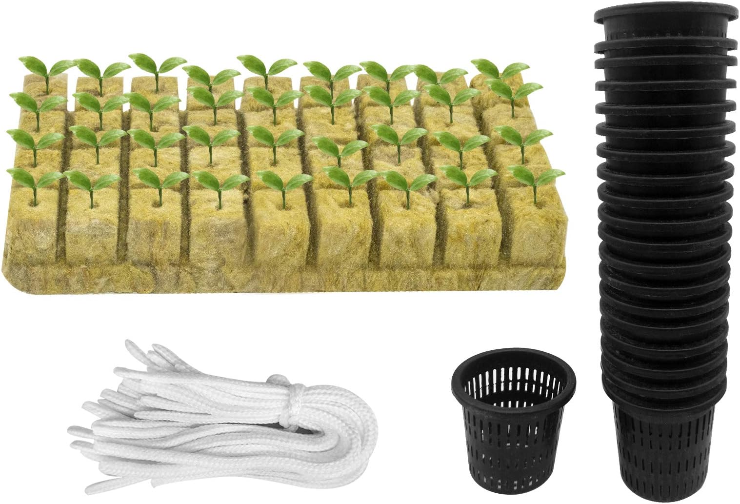 Amazon.com: Hydrofarm JSEF55R Smart Float Grow Tray Refill Plugs, Pack ...