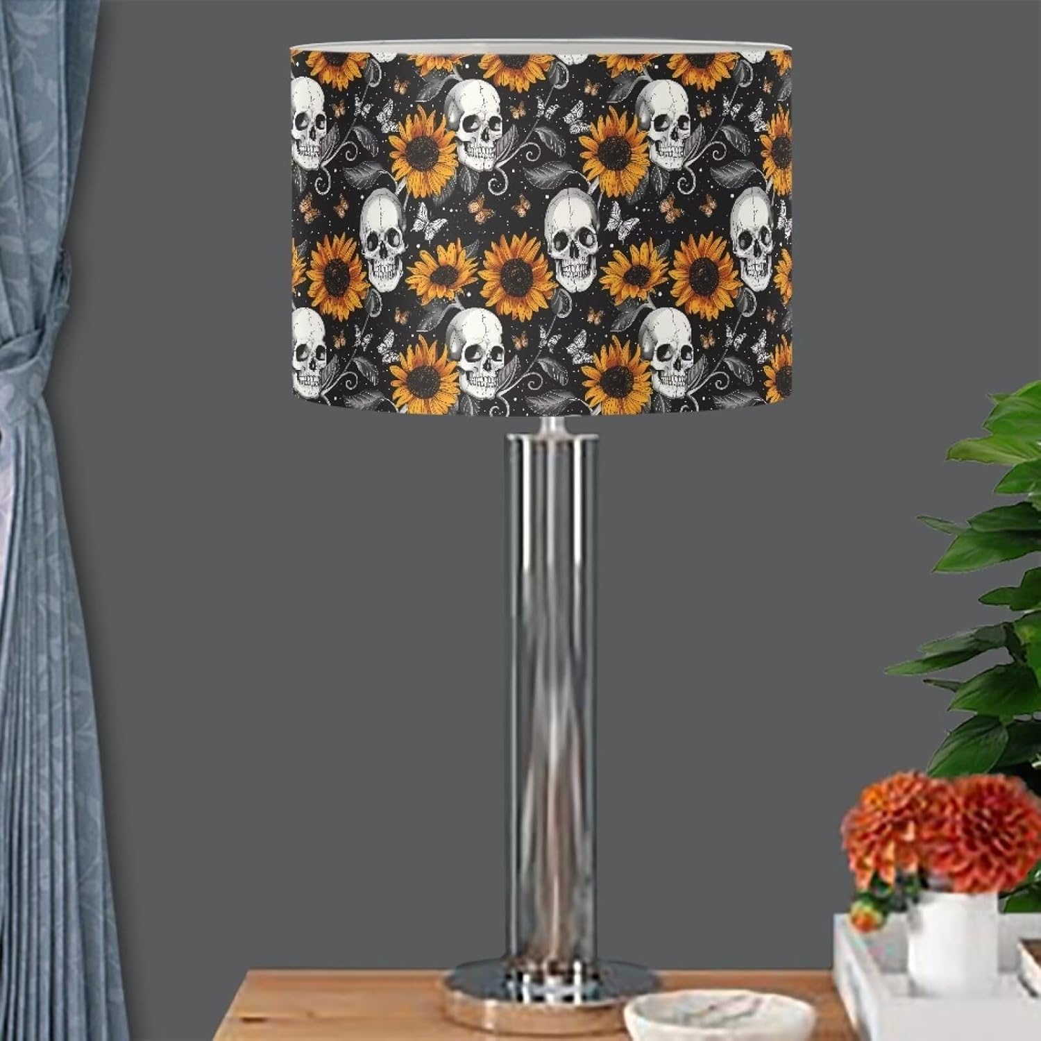 Yzaoxia Halloween Lamp Shades for Floor Lamps Skull Large Lamp Shade ...