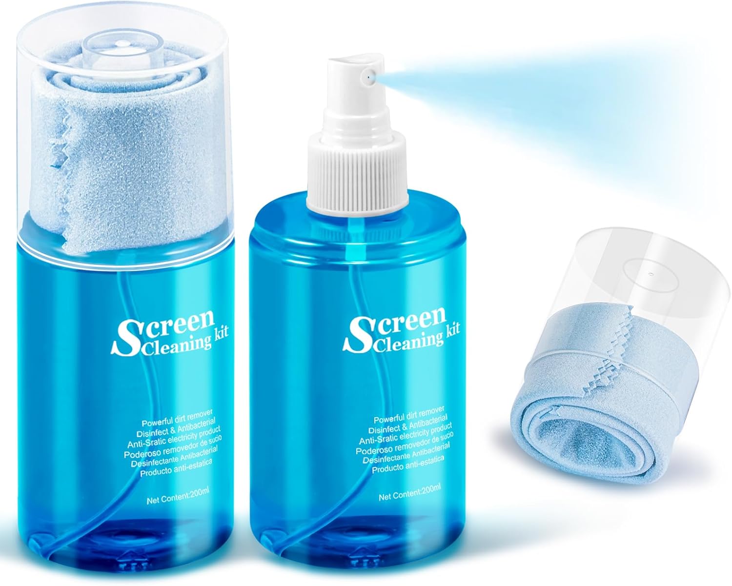 2 Pack Screen Cleaner Touchscreen Mist Spray, walrfid Laptop Cleaning ...