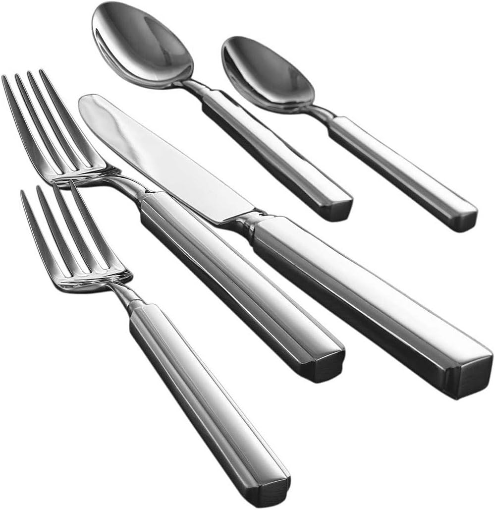 Amazon.com | Lenox Chatswood Frosted 4 Piece Hostess Set: Flatware ...
