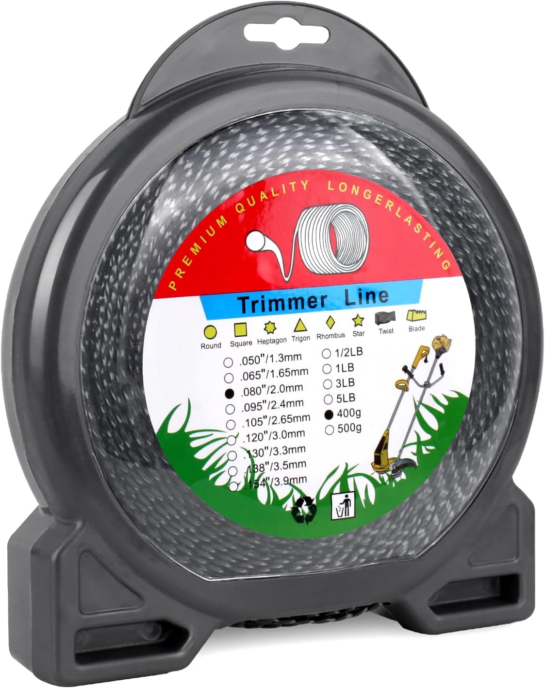 Amazon.com : WILDFLOWER Tools Trimmer String .105 Black Diamond - 708 ...