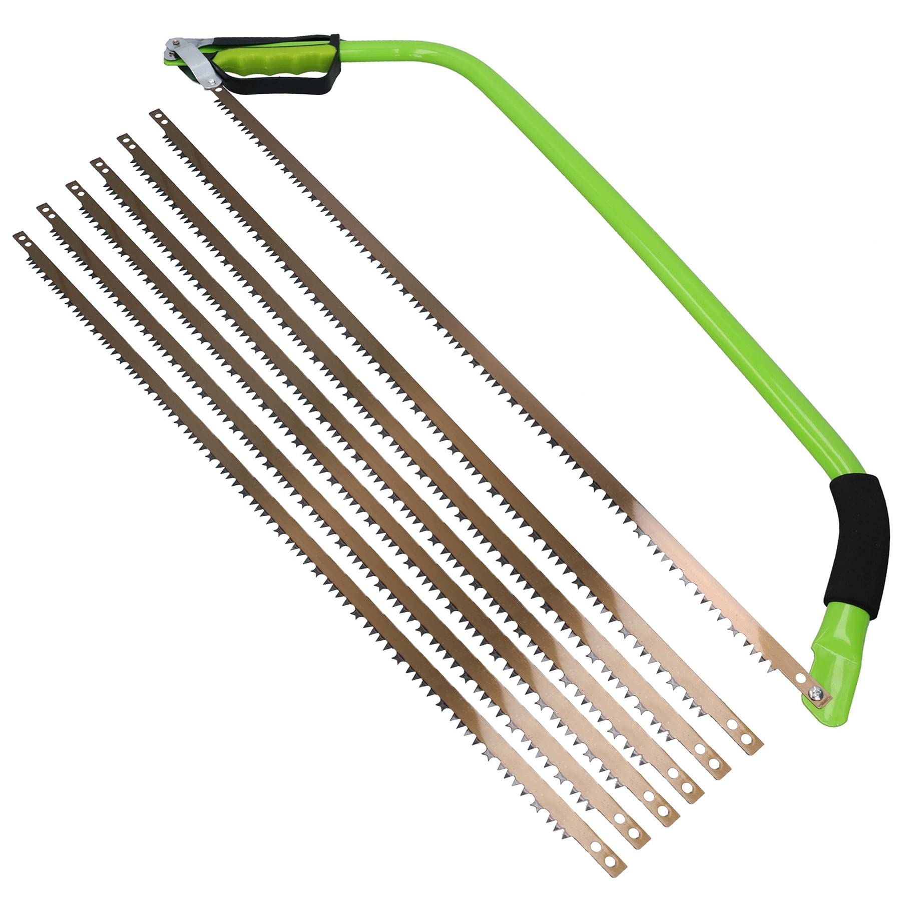 AB Tools 30” Heavy Duty Bow Saw Tree Wood Branch Log Cutter with 6 ...