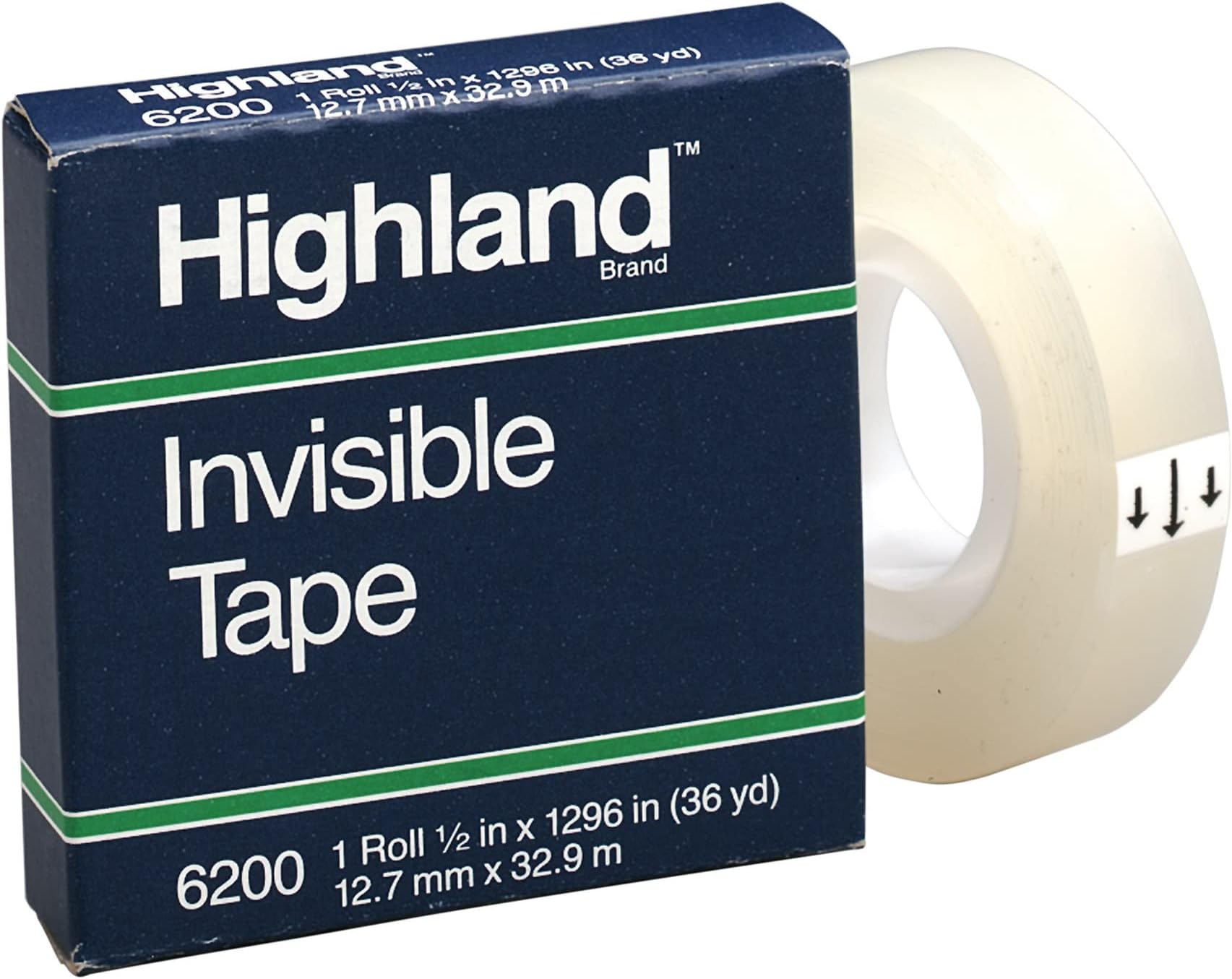 Amazon.com : Highland 5910341296 Transparent Tape, 3/4-Inch x 1296-Inch ...