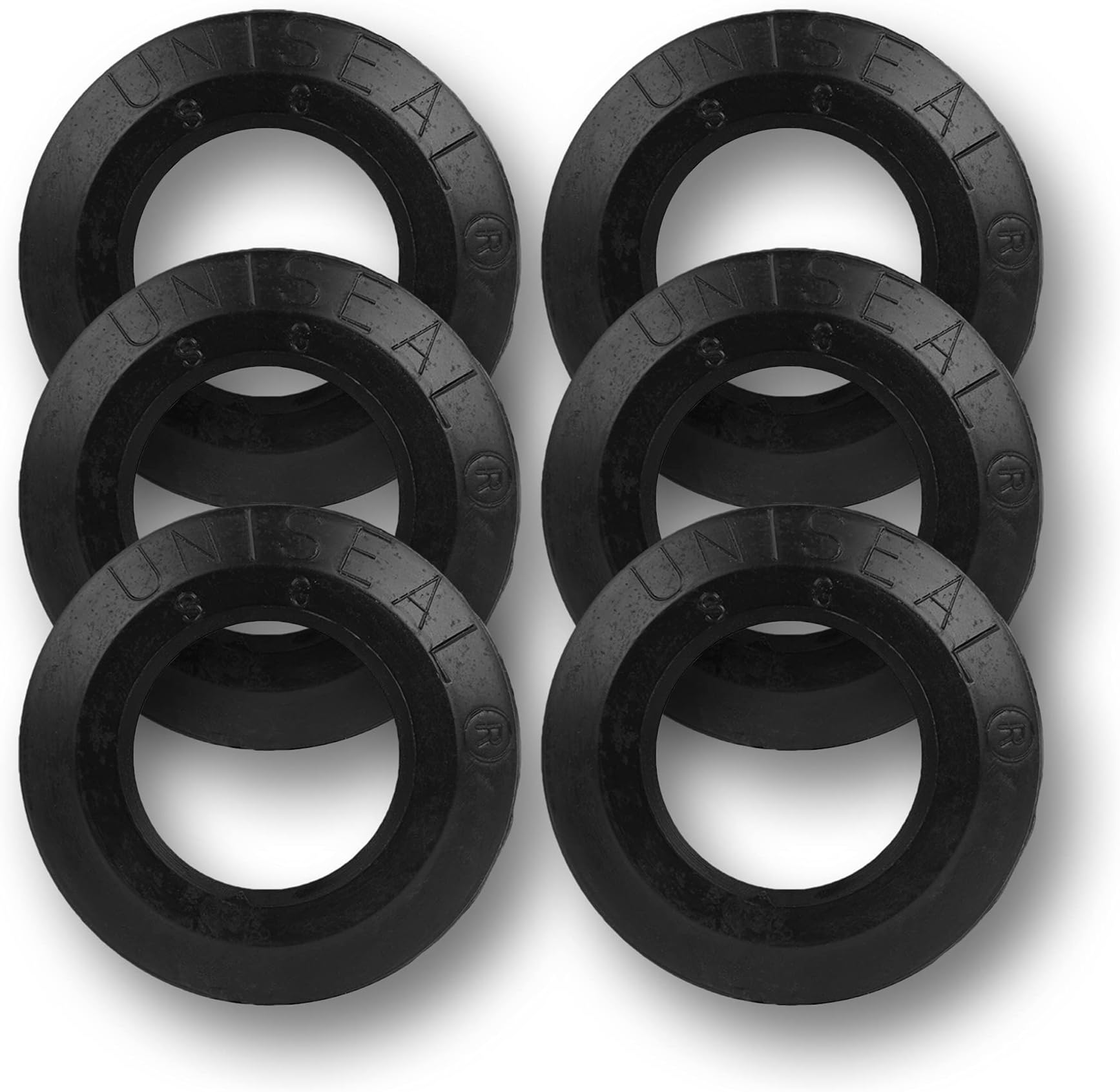 Amazon.com: 6 Pack 3" Flexible Rubber Tank Adapter (Bulkhead), Flexible ...