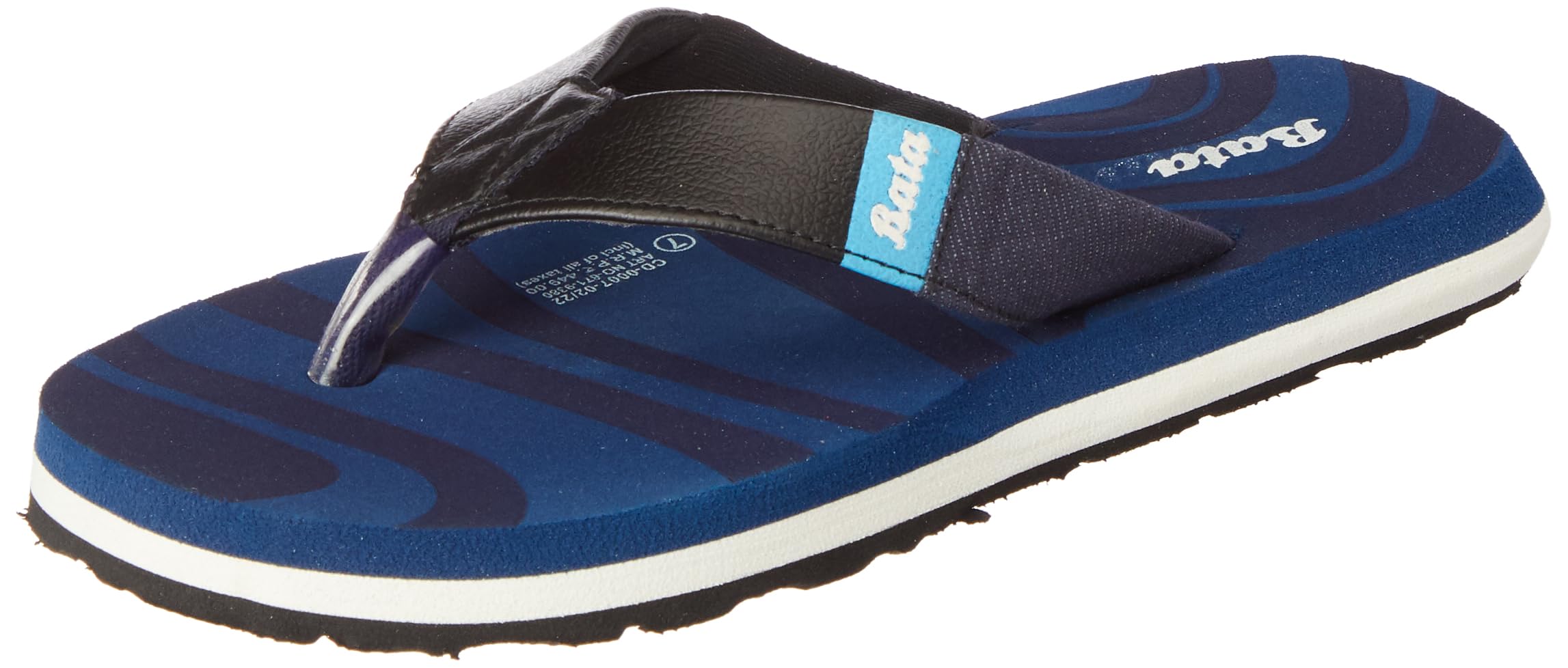 Buy Bata Sunshine mens ILLUSION-SS22 Blue Slipper UK 9 (8719380) at ...