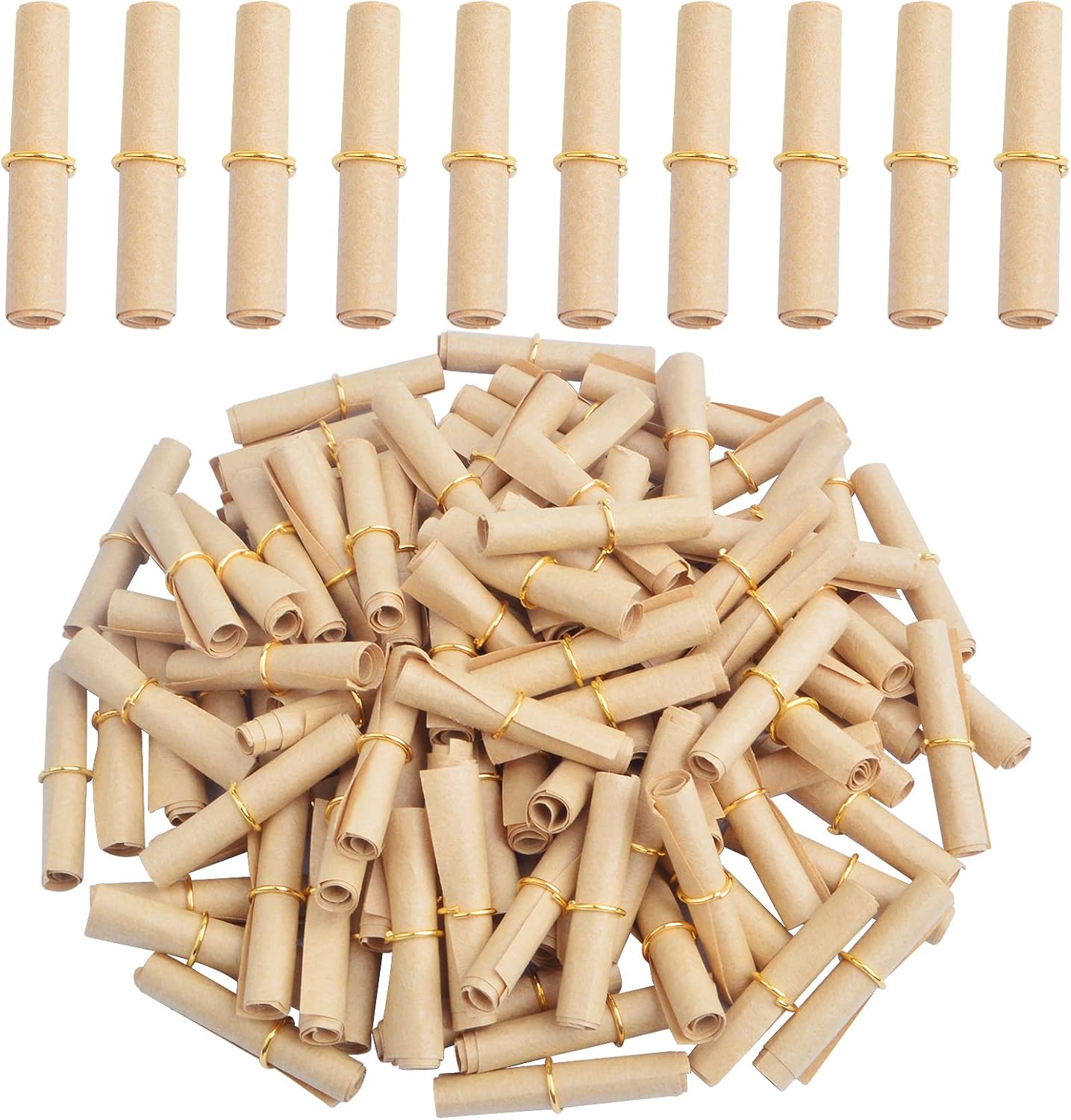 Amazon.com: JMKTOOL 100pcs Vintage Message Paper Scrolls Mini Lucky ...