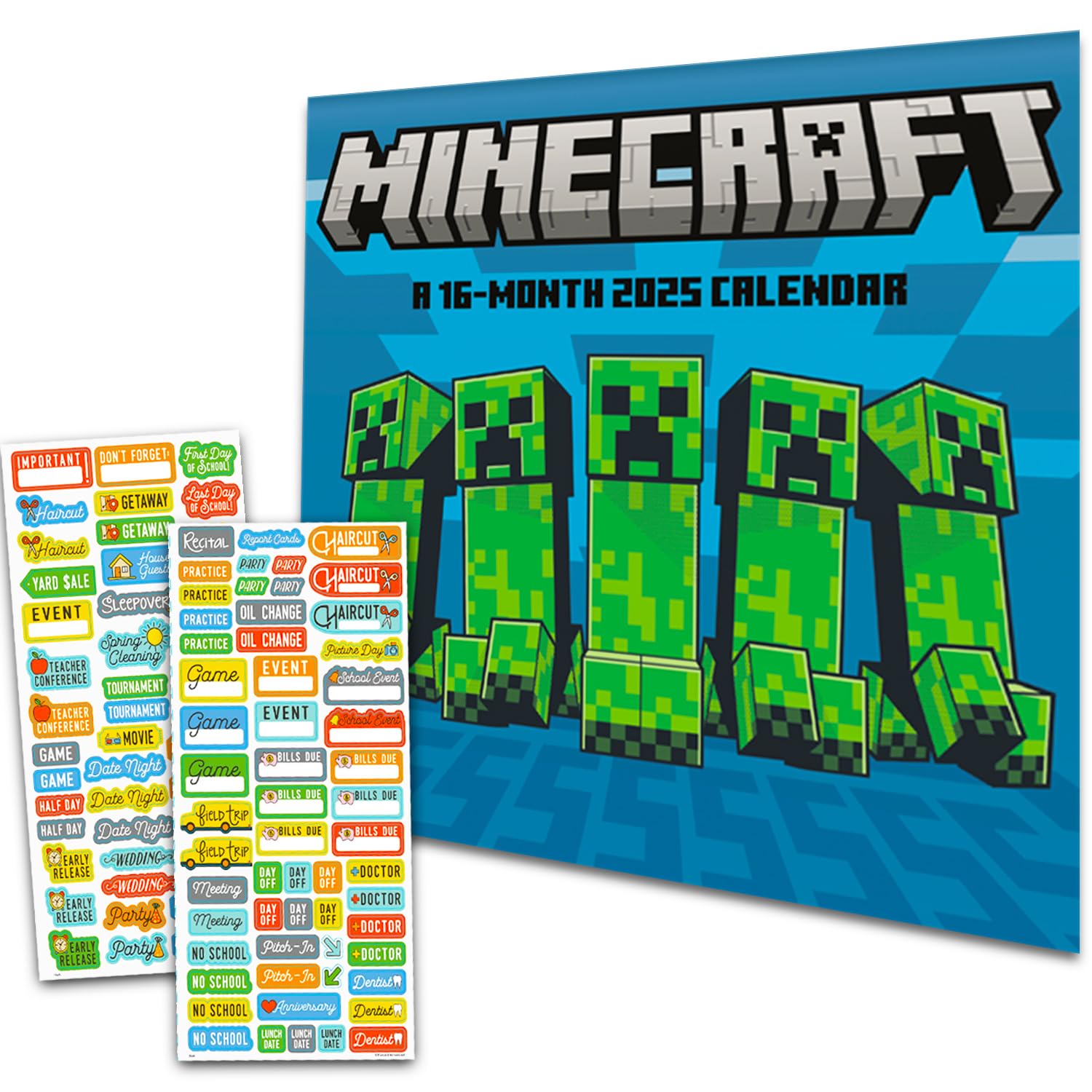 Amazon.com: Minecraft Calendar 2025 - Deluxe 2025 Minecraft Mobs Mini ...