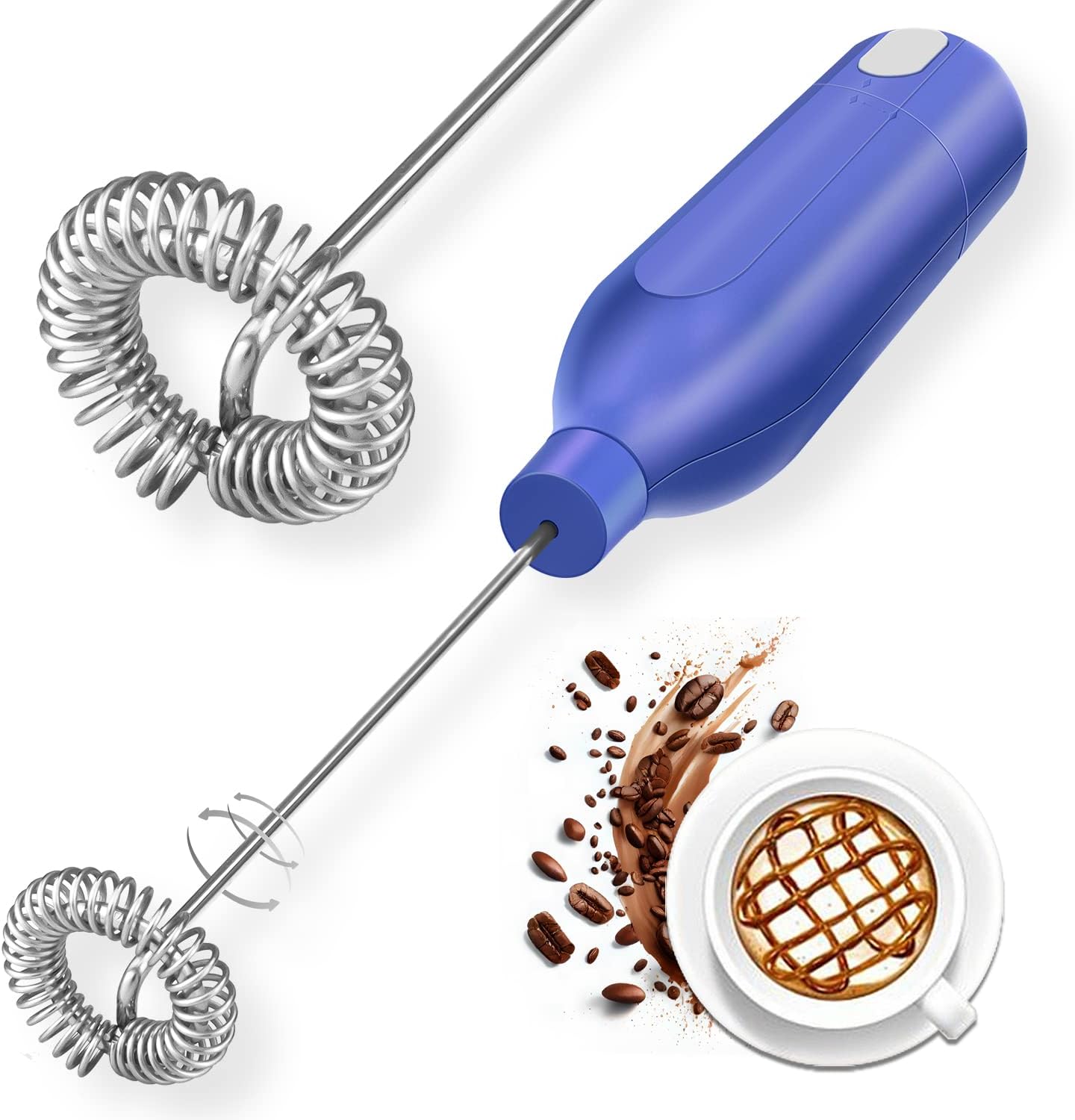 Amazon.com: Milk Frother for Coffee, Handheld Frother Electric Whisk ...
