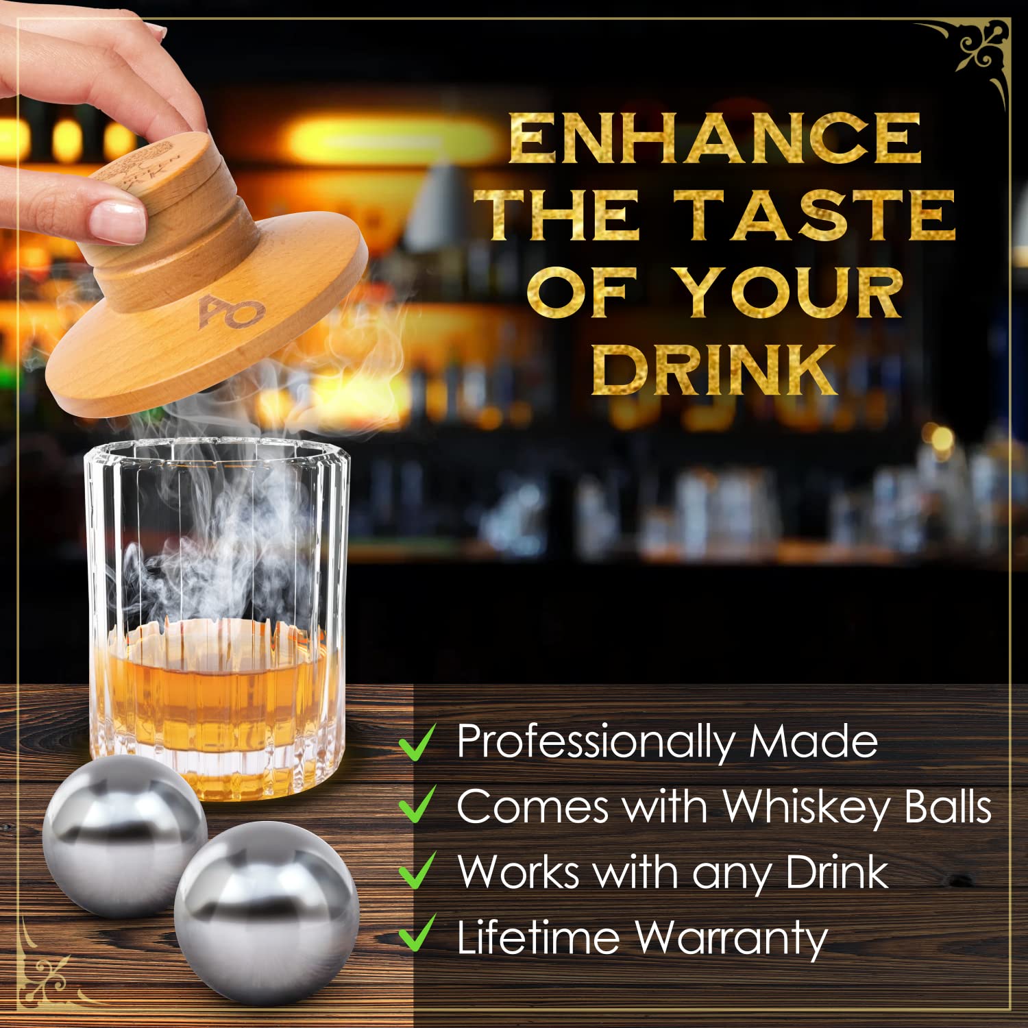 Snapklik.com : Aberdeen Oak Deluxe Cocktail Smoker Kit - Whiskey ...