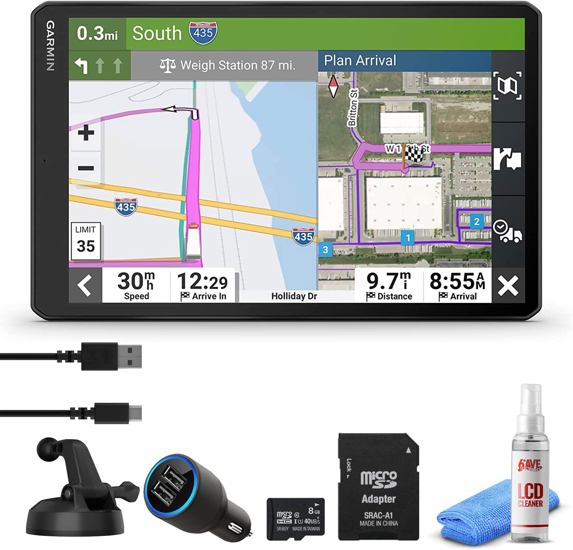 Amazon.com: Garmin Dezl OTR610, Extra-Large, Easy-to-Read 6" GPS Truck ...