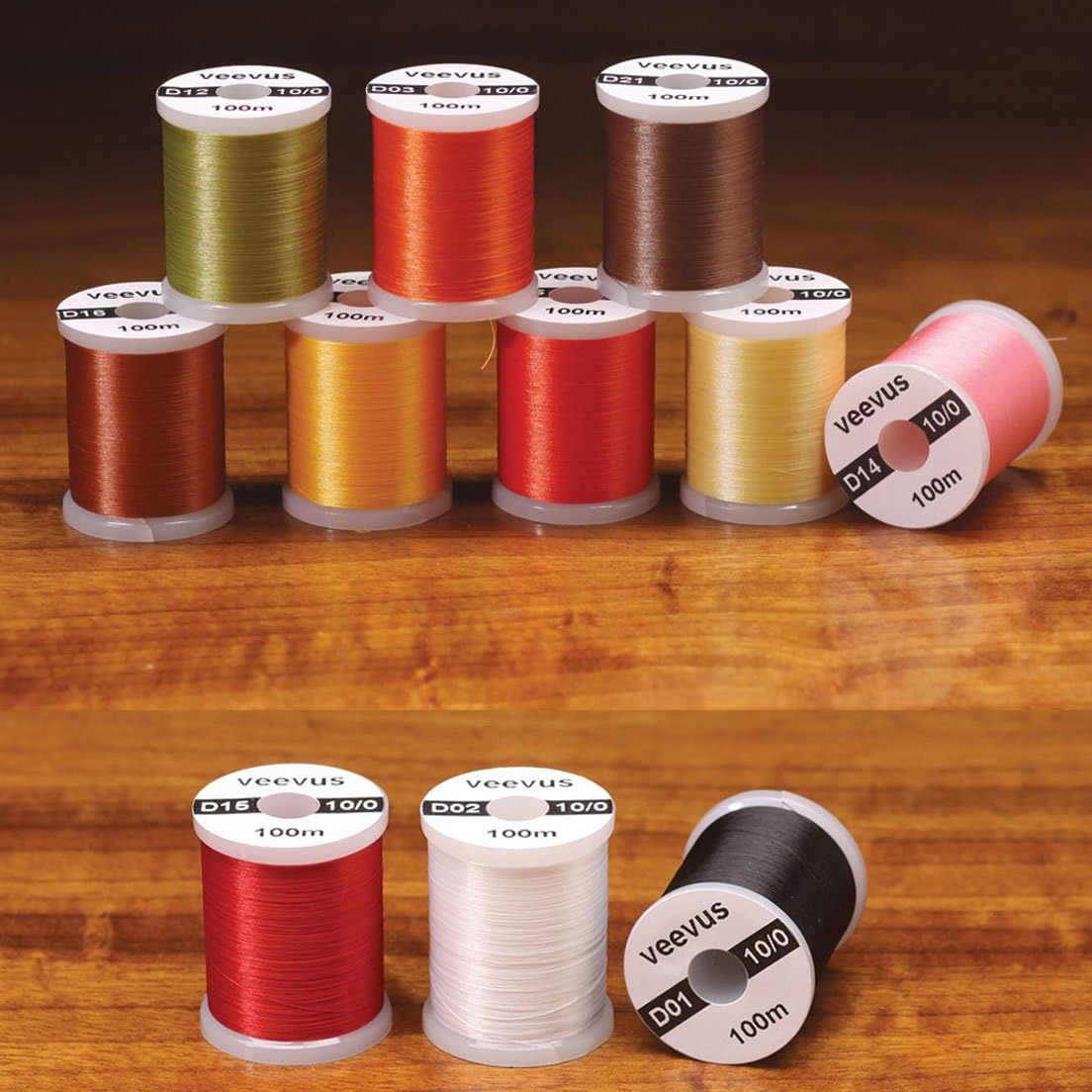 Amazon.com: 10/0 VEEVUS THREAD - ASSORTED COLORS - Rusty Brown - FLY ...
