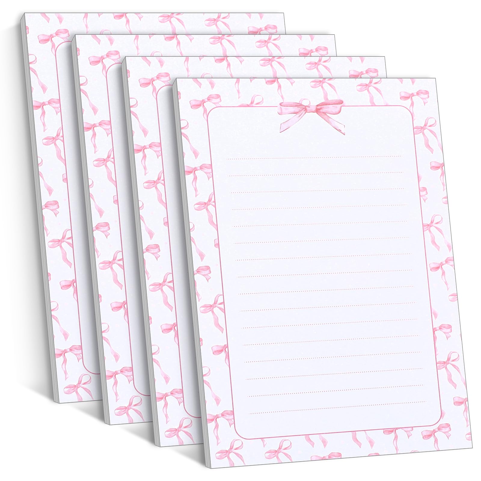 Snapklik.com : 100 Sheets Coquette Bow Note Paper Coquette Preppy Pink ...