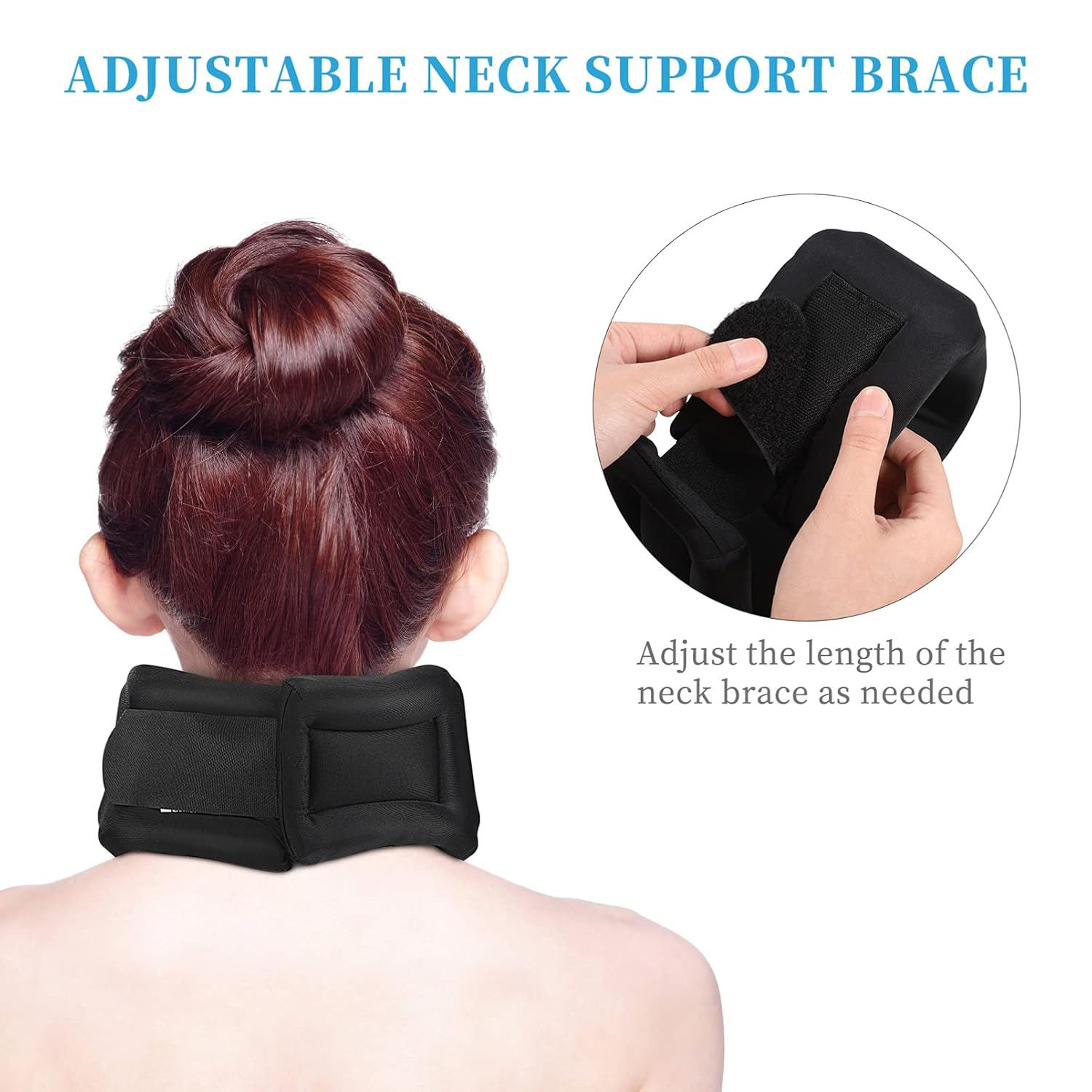 Healifty Neck Support Brace Universal Soft Memory Foam Neck Collar ...