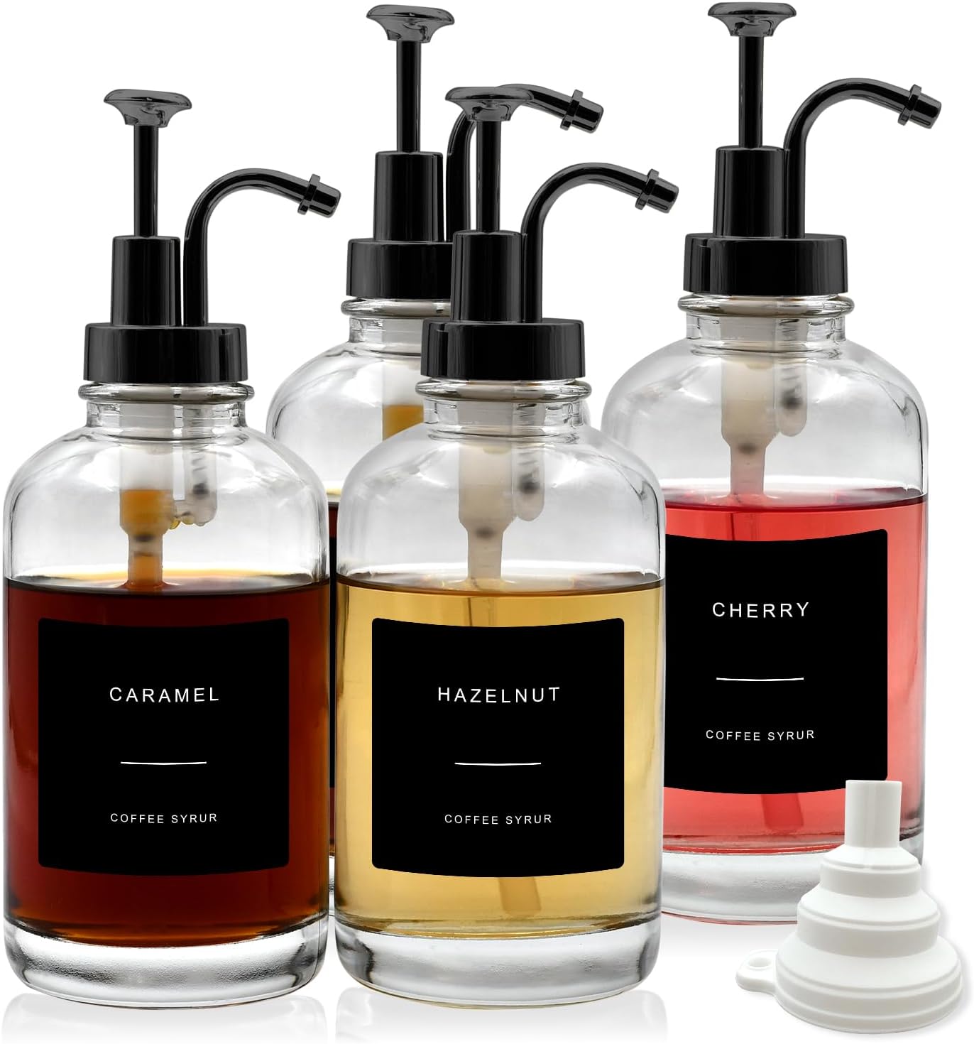 Amazon.com: Spaceneat Coffee Syrup Dispenser 2-Pack, Gold & 22 Extra ...