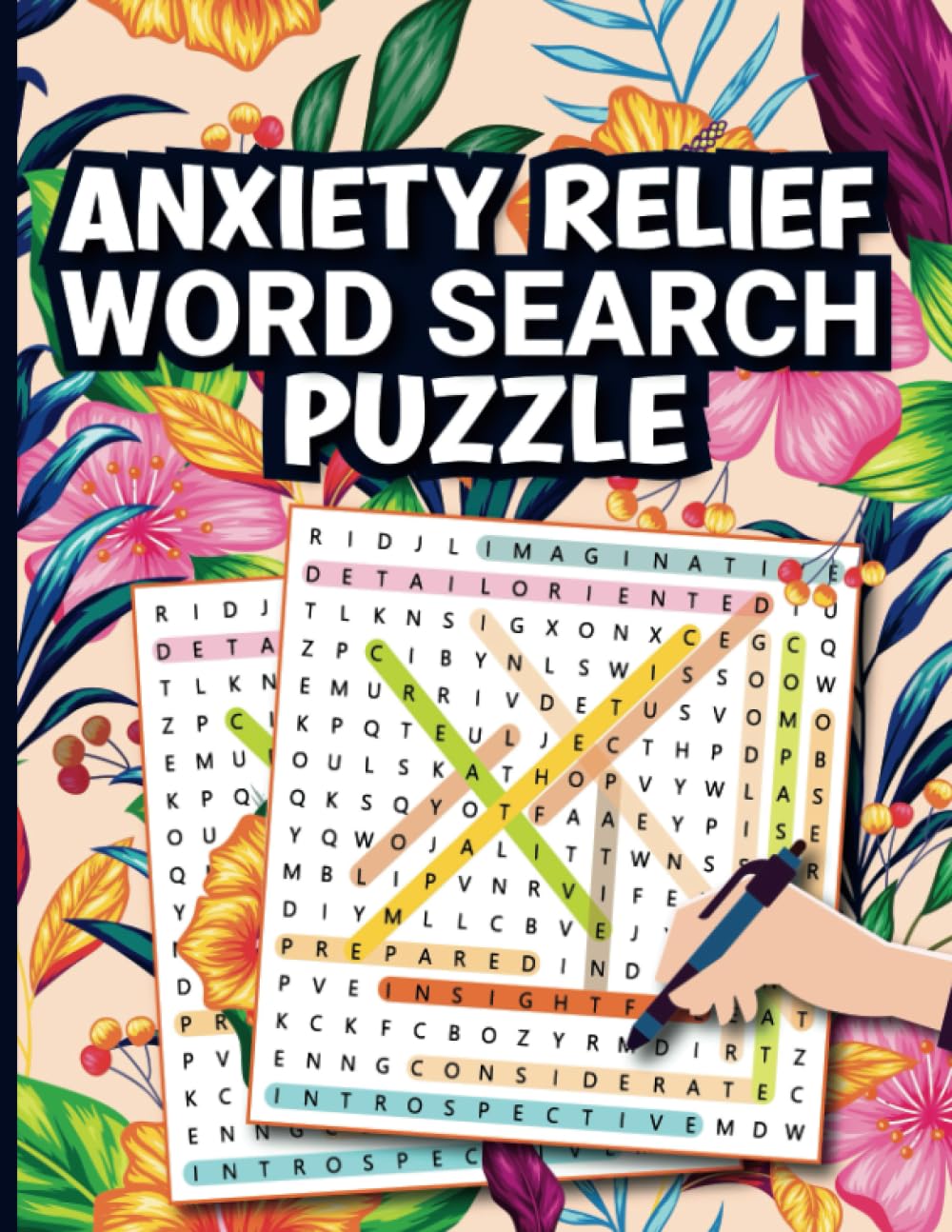 Amazon.com: Anxiety Relief Word Search Puzzles: Inspirational Activity ...