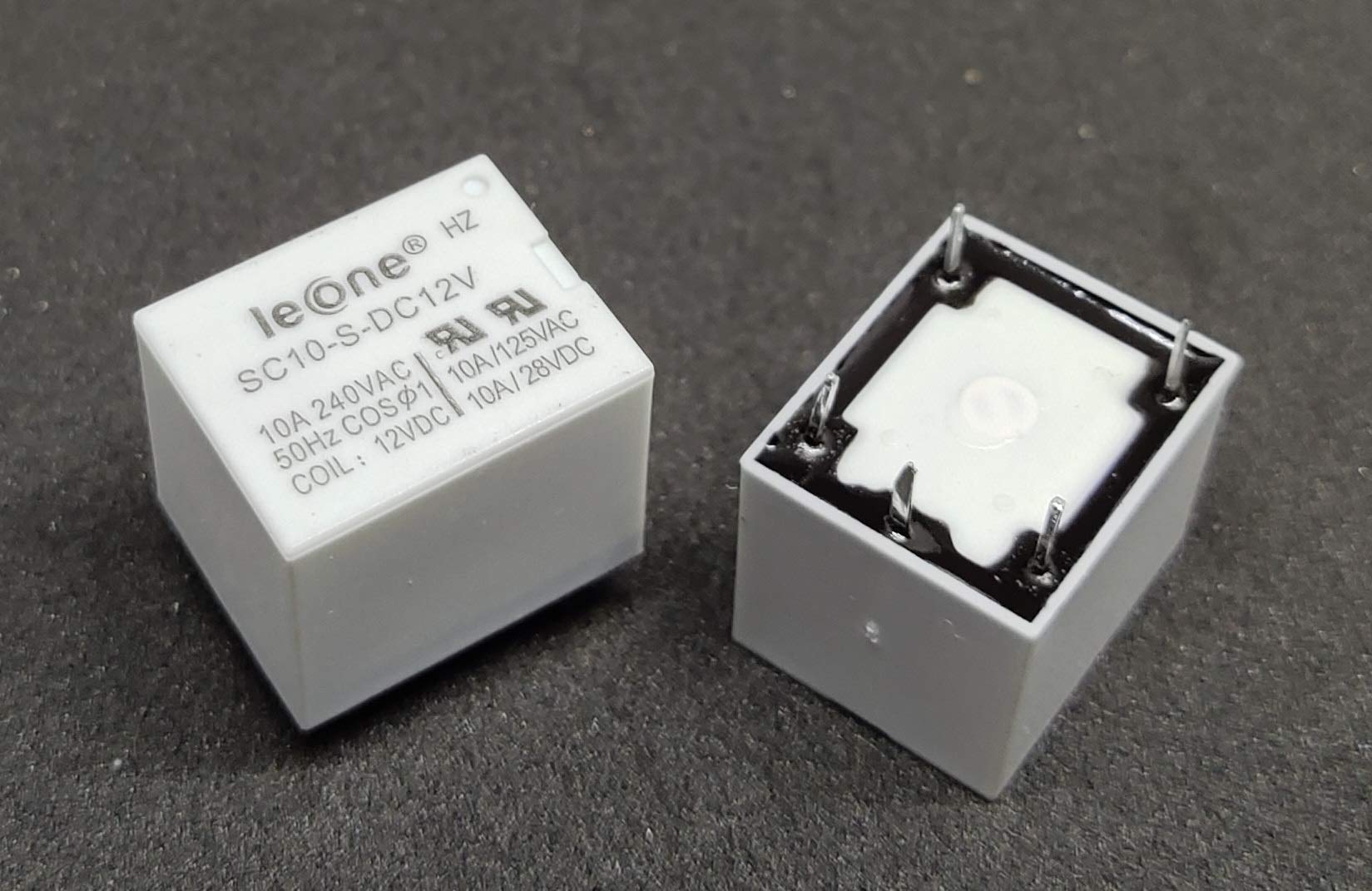 Buy INVENTO 1pcs 12V DC Relay 5 Pin 12V 10A Current Sugar Cube PCB ...