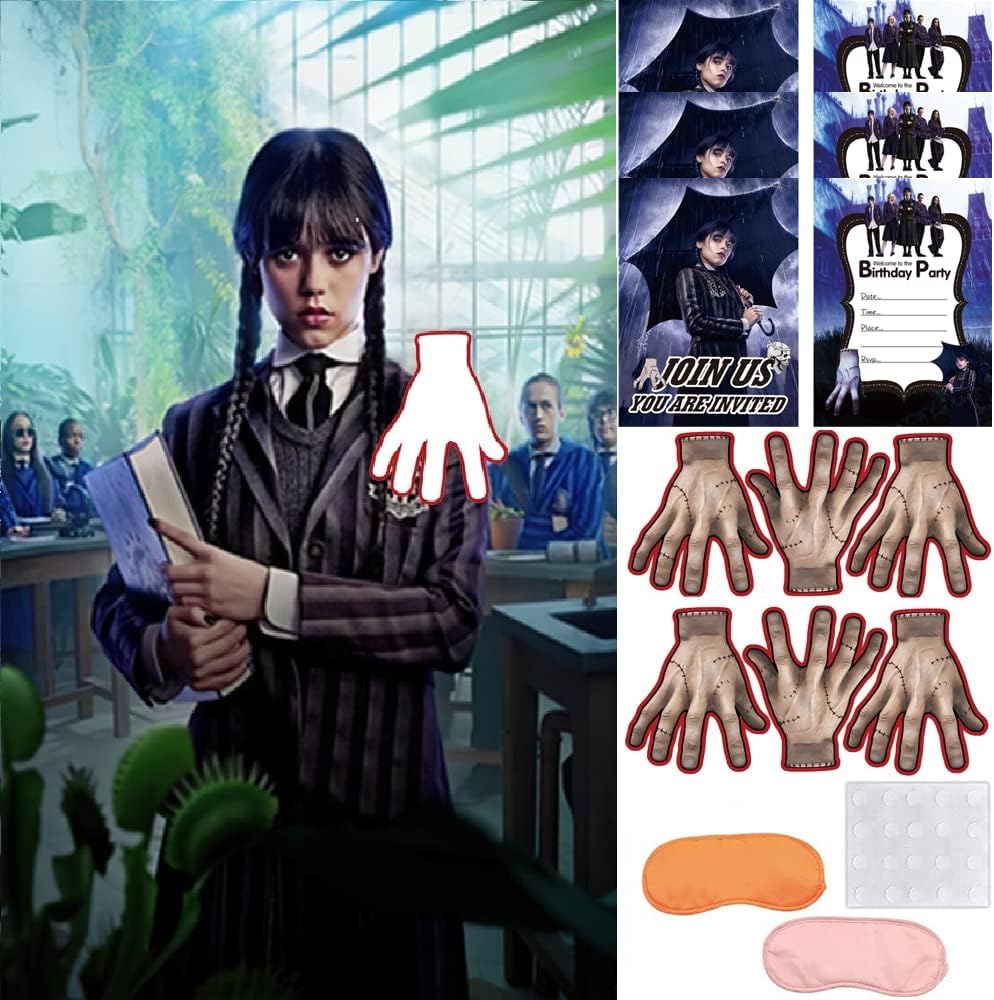 Amazon.com: HERONGSHENG Wednesday Addams Merchandise Party Favors ...