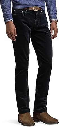 POLO RALPH LAUREN Mens Varick Slim Straight Corduroy Pant Aviator Navy 34x30 at Amazon Men’s ...