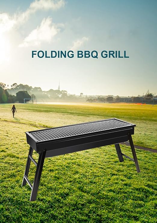 Oncarnival Folding Portable Outdoor Barbeque Charcoal BBQ Grill Oven ...